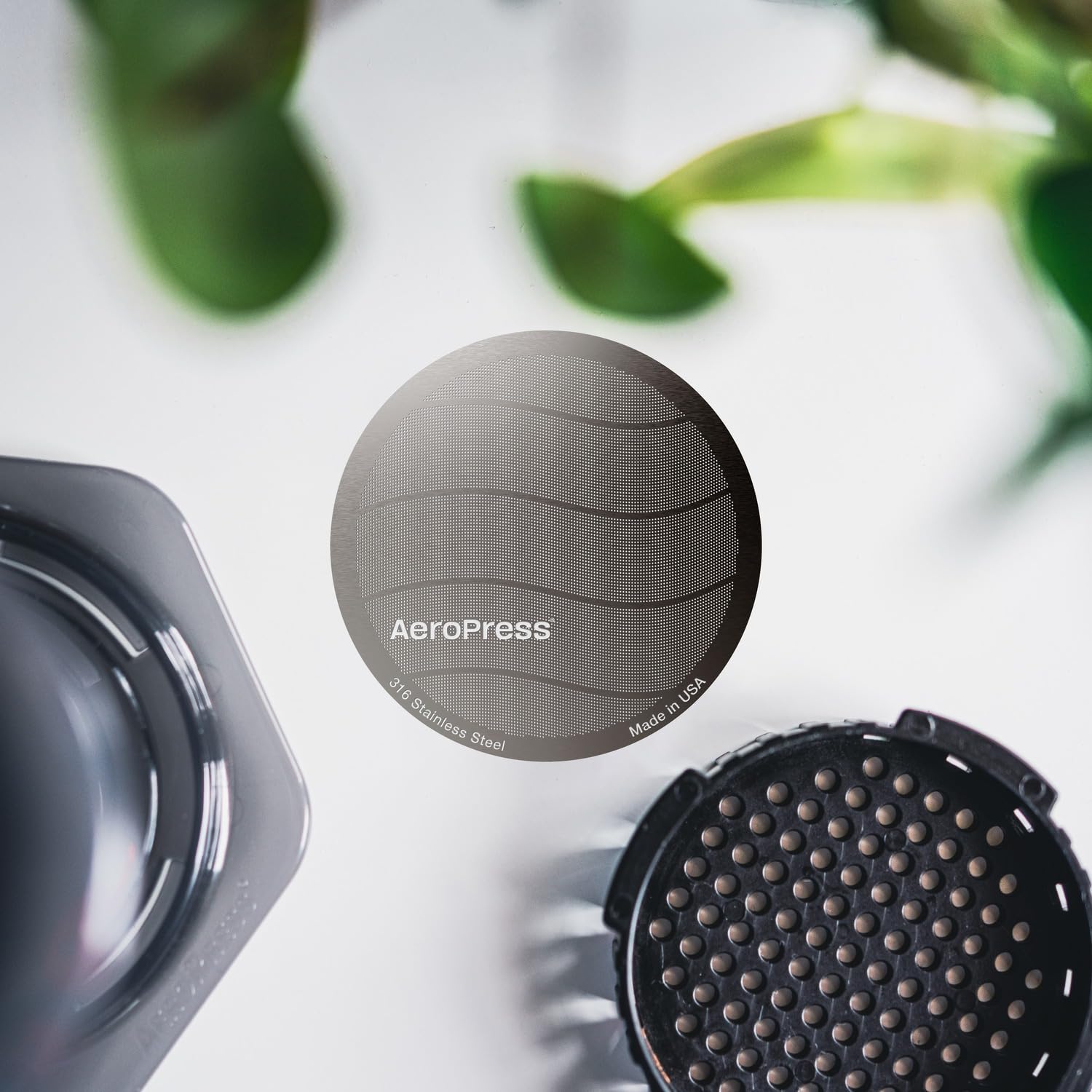 AeroPress Stainless Steel Reusable Filter - Metal Coffee Filter for AeroPress Original & AeroPress Go Coffee Makers, 1 Pack, 1 Filter