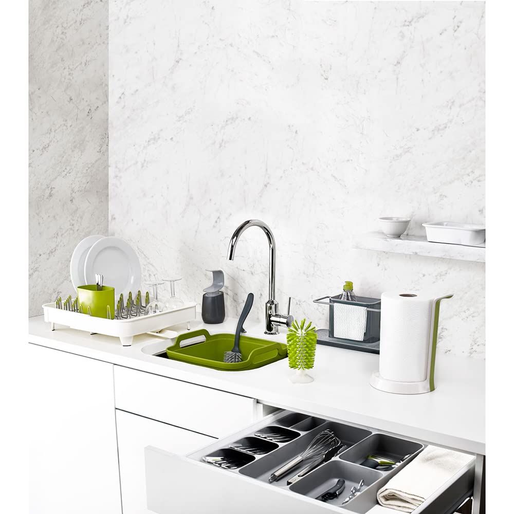 Joseph Joseph DrawerStore Compact Cutlery Organizer Kitchen Drawer Tray, Small,Gray