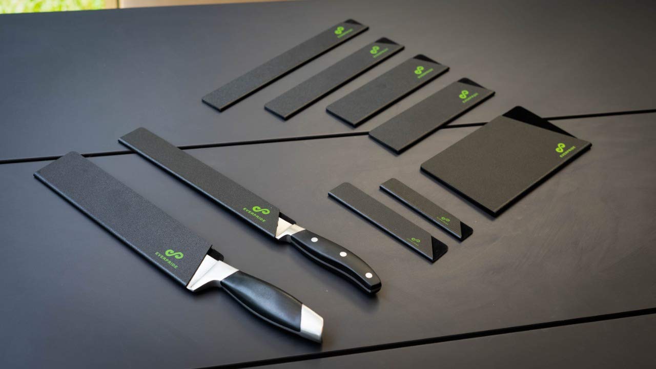 EVERPRIDE 9-Piece Knife Guard Set, Universal Blade Cover Sheaths for Chef and Kitchen Knives β Durable Knife Edge Guards Include Multiple Sizes to Protect Your Full Set of Knives - Knives Not Included
