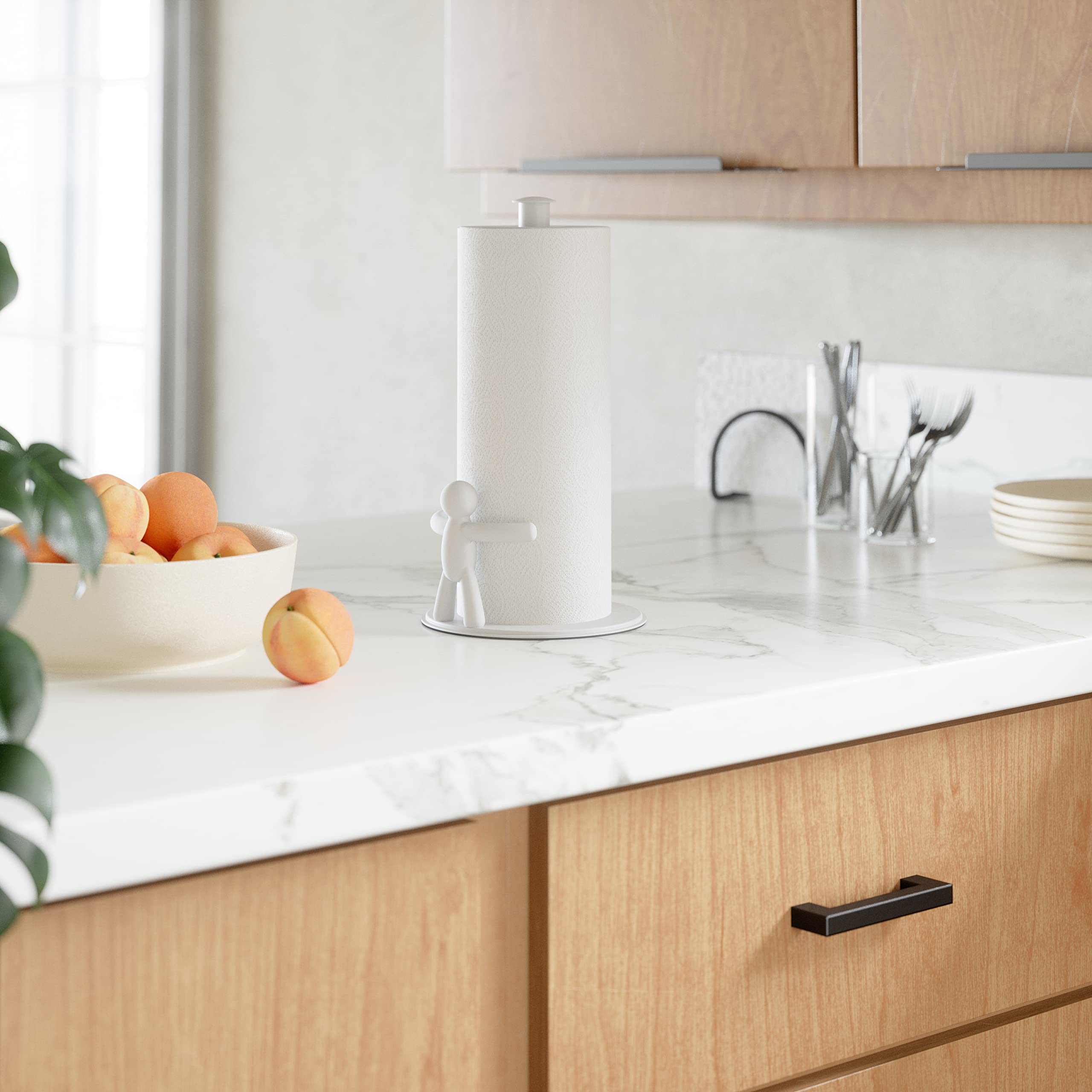 Umbra Buddy Paper Towel Holder, White