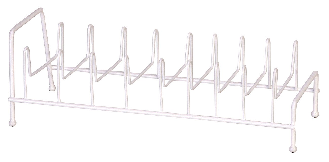 Grayline 40217 13" X 5" X 4-3/8" White Lid Rack Organizer