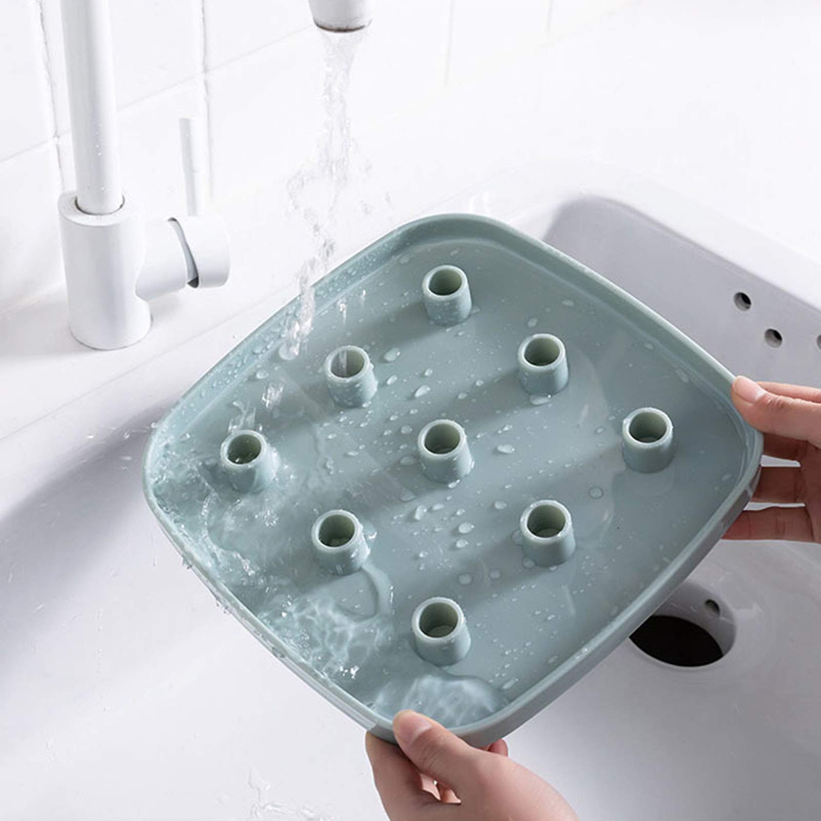Cup Drying Rack Coffee Mug Tea Cup Drinking Glass Drying Drain Rack Holder Organizer, 9 Cups Drying Holder Rack, for Home Kitchen Bar
