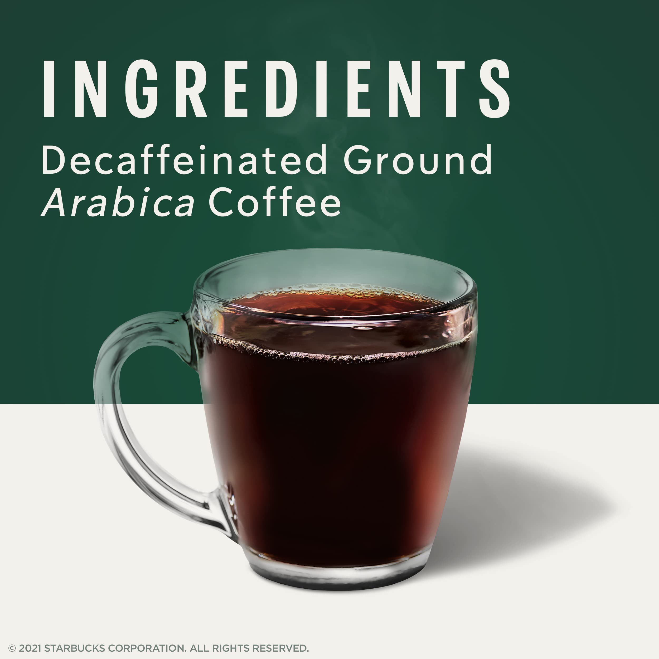 Starbucks Decaf K-Cup Coffee Pods — House Blend for Keurig Brewers — 6 boxes (60 pods total)
