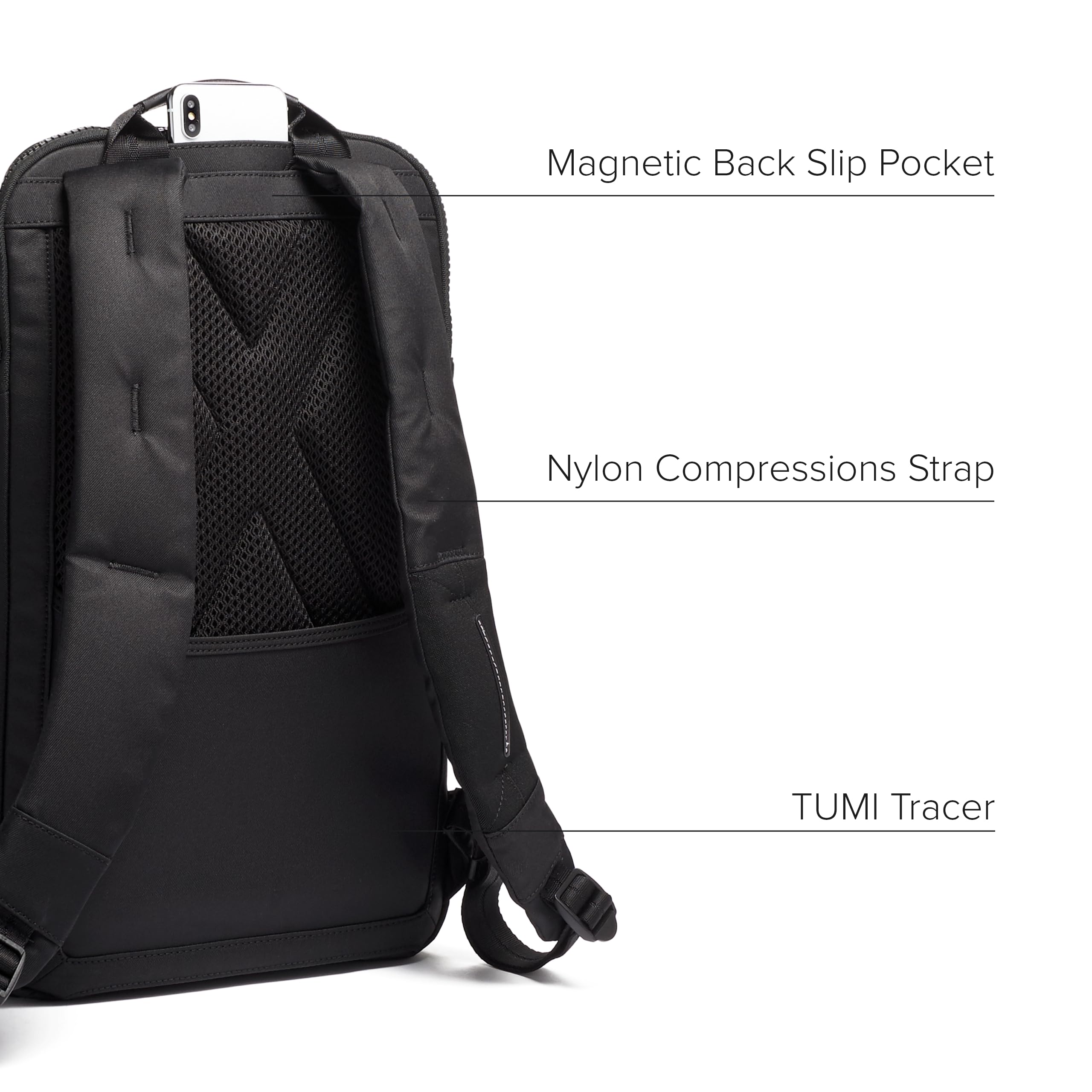 Tumi Men's Tahoe Finch Backpack, Black, One Size