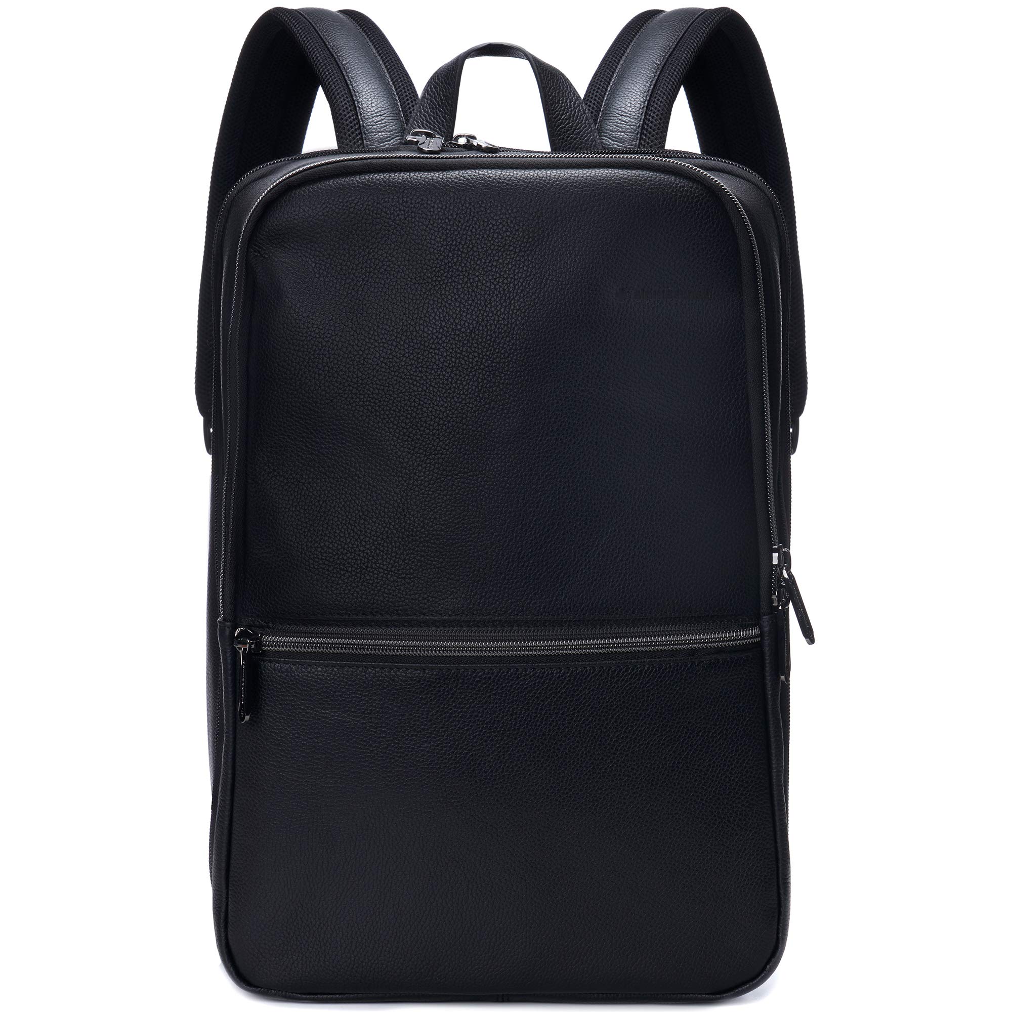 Alpine Swiss Leather Laptop Backpack 15” Notebook Computer Travel Back Pack Bag
