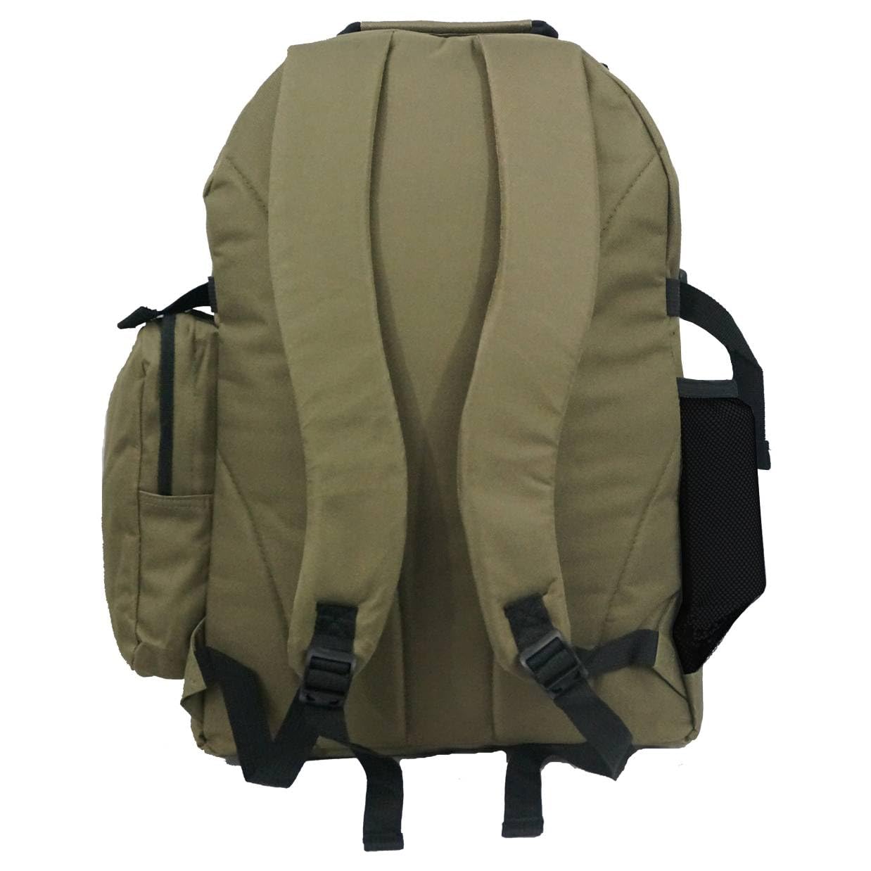 K-Cliffs Large Bookbag Student School Book Bags Big Emergency Backpack Reflective Stripe, Olive