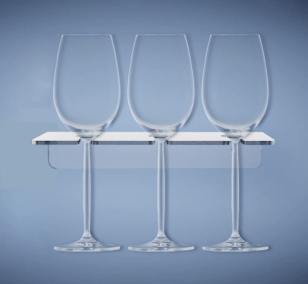 Wine Glass Holder Under Cabinet Goblet Wine Glass Holder Kitchen Cabinet Storage Rack Cup Hook Tableware Storage Rack Suitable for bar Kitchen (2 Set)