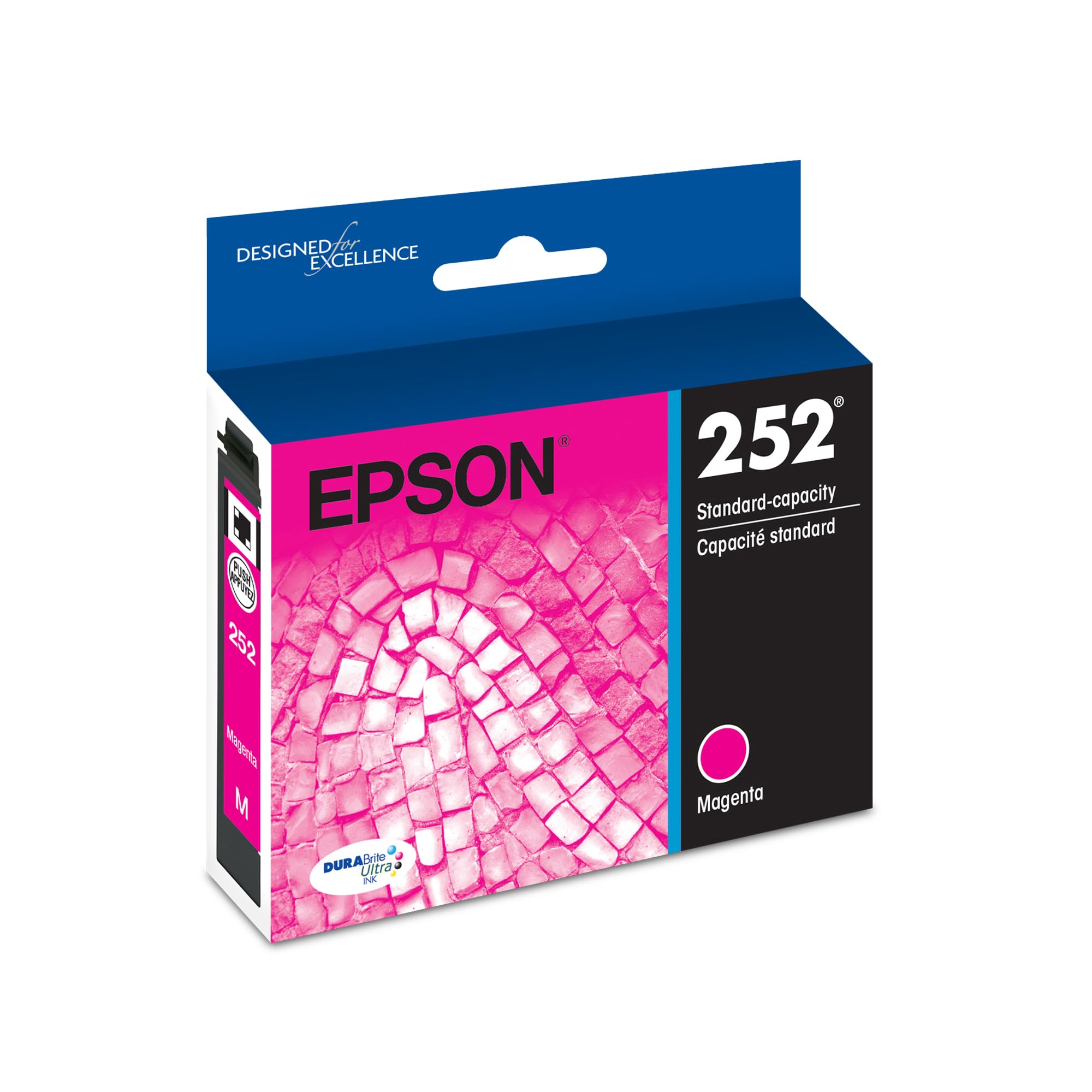 EPSON T252 DURABrite Ultra Ink Standard Capacity Magenta Cartridge (T252320-S) for select Epson WorkForce Printers