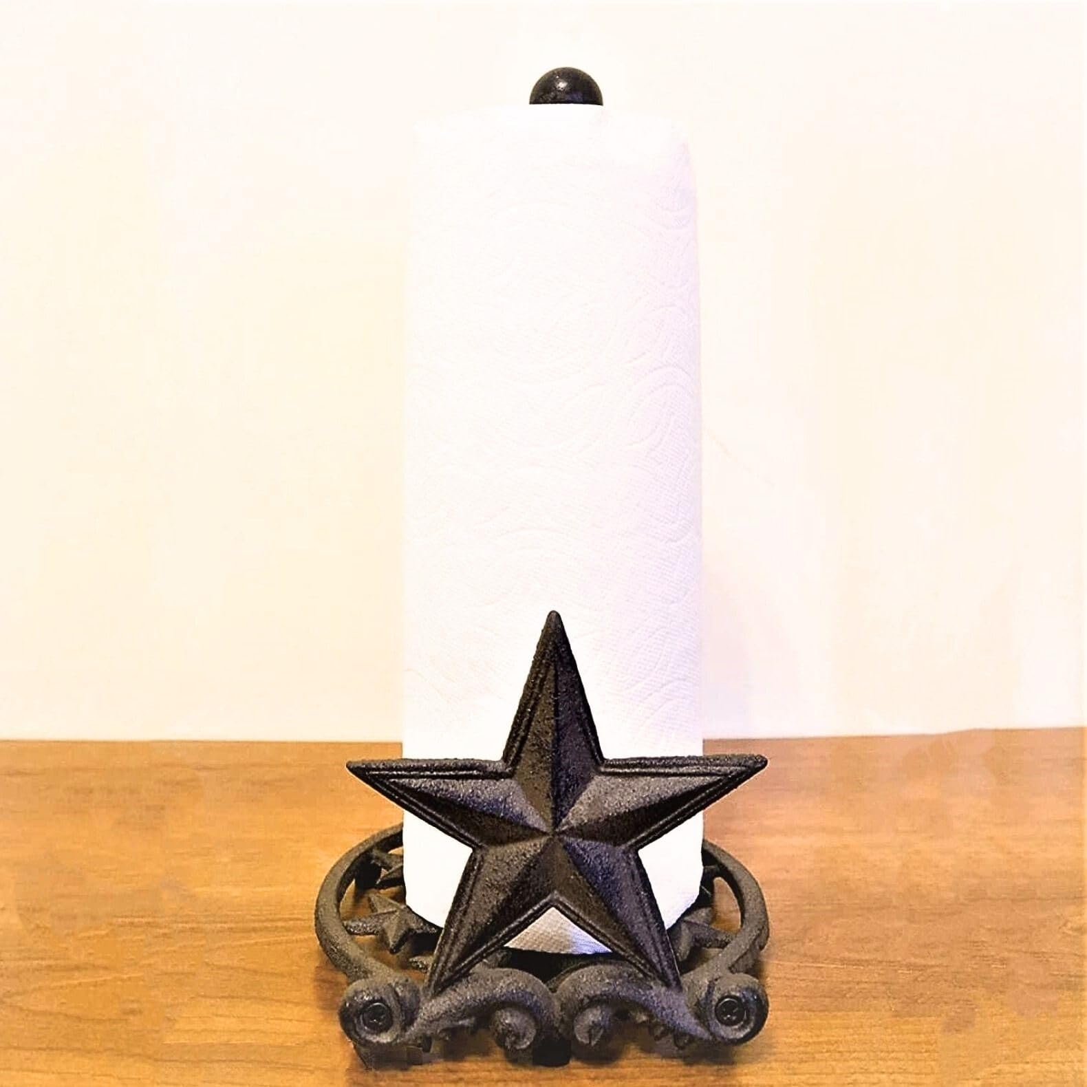 Metal Star Country Rustic Paper Towel Holder