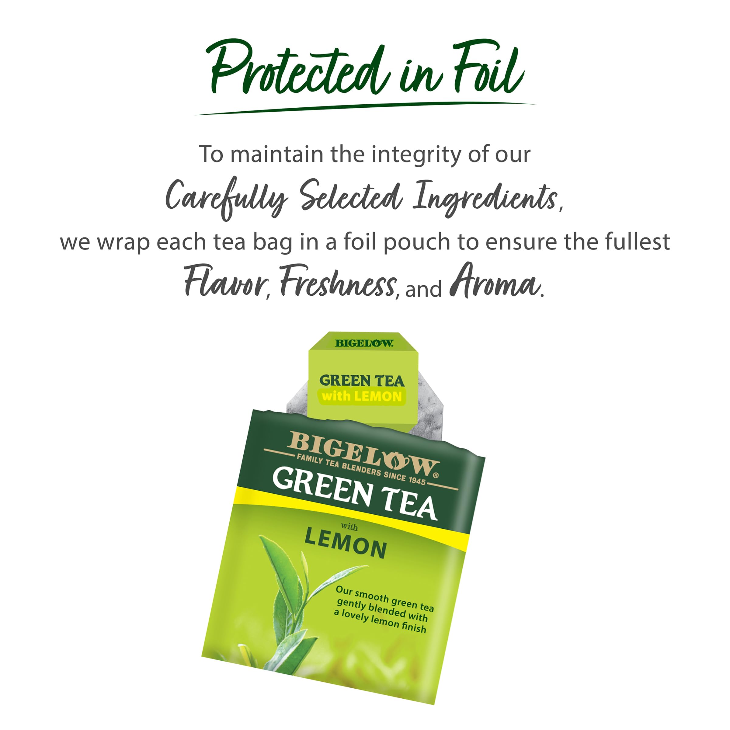 Bigelow Green Tea with Lemon, Caffeinated, 20 Count (Pack of 6), 120 Total Tea Bags