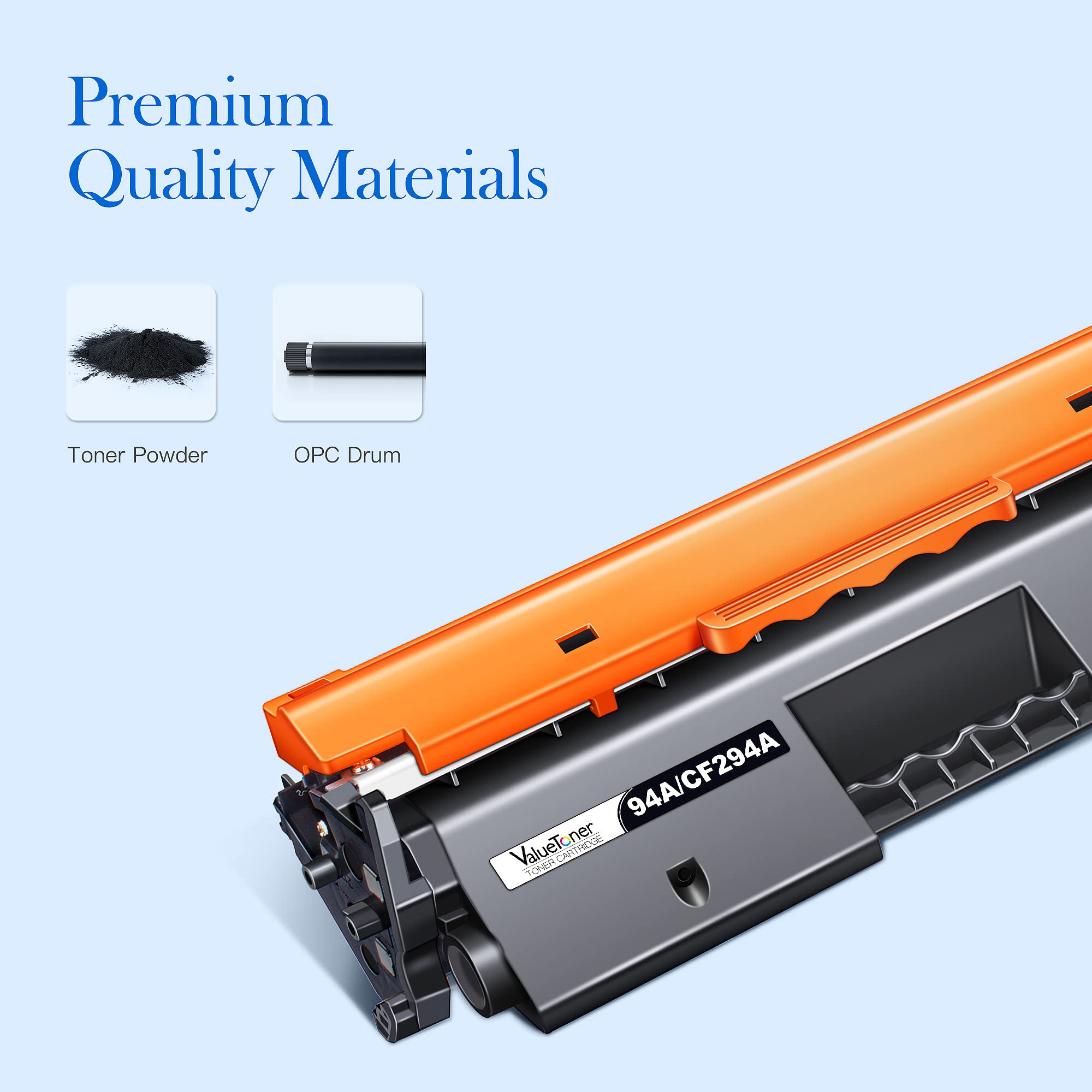 Valuetoner Compatible Toner Cartridge Replacement for HP 94A CF294A to use with Laserjet Pro MFP M148dw, M148fdw, M118dw, M149fdw, Laserjet M148, M118, M149(Black, 2 Pack)