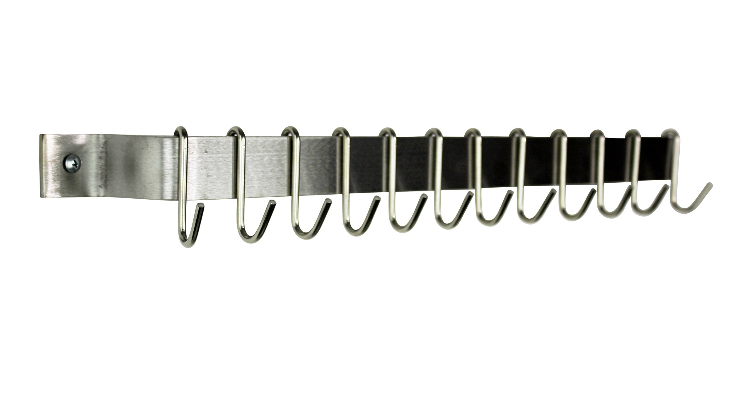 Enclume, Stainless Steel Handcrafted 30" Easy Mount Utensil Bar Wall Rack