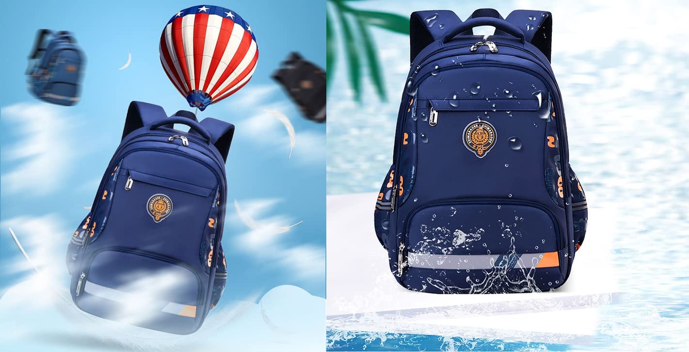 Yookeyo Boys Backpacks for Middle and Elementary School Teen Large Capacity Travel Bag Kids Leisure Schoolbags