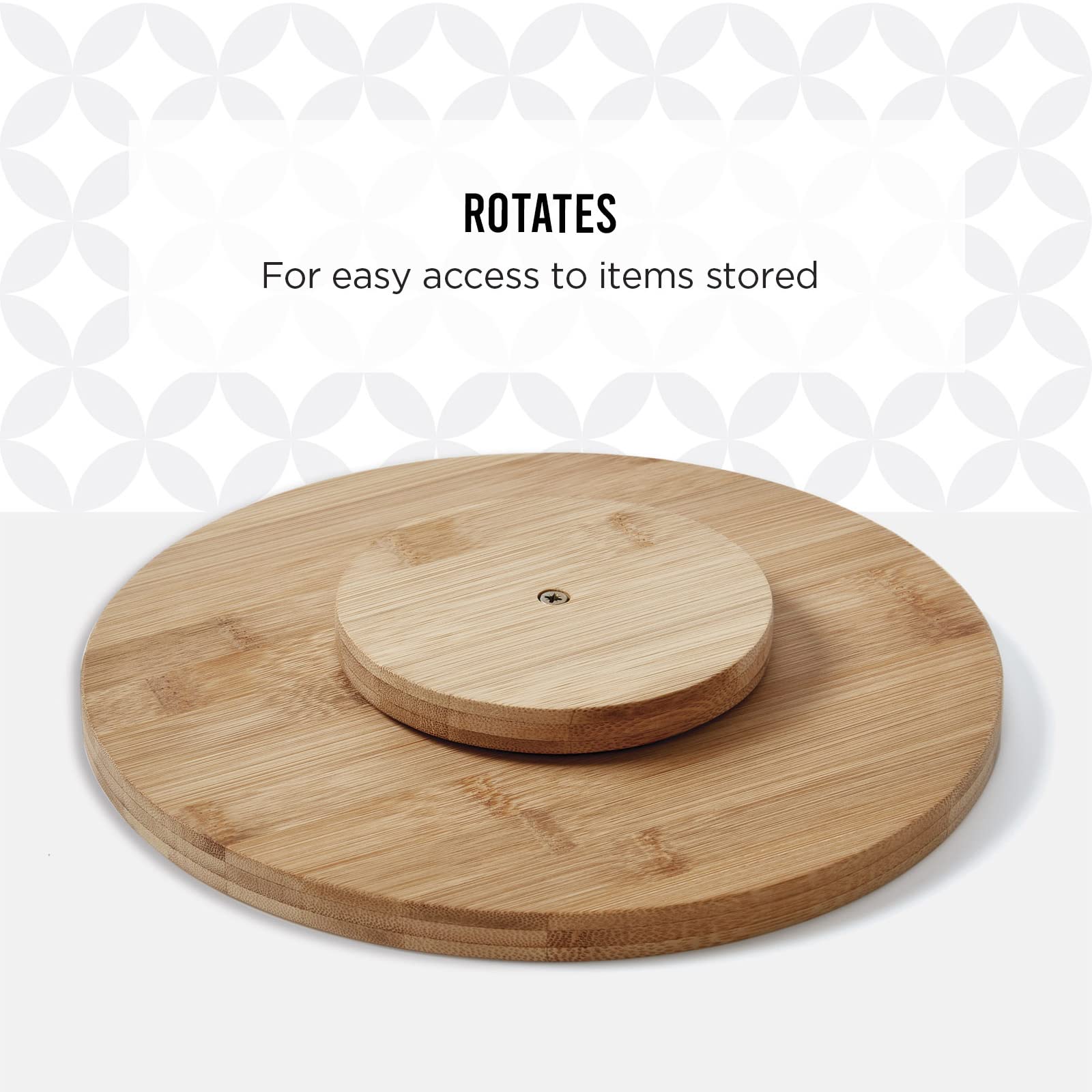 Copco Bamboo Wood Lazy Susan, 10-Inch
