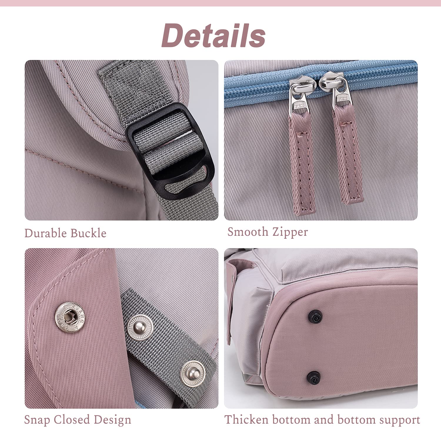 WindTook Backpack for Women Teens Girls School College Book Bag Travel Work Daypack Laptop Computer Bag with USB Charging Port Suits 15 Inch Notebook,mauve