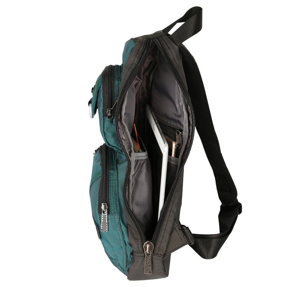 Vanlison Sling Bag, Chest Bag, Sling Backpack Shoulder Bag For Men Women Black