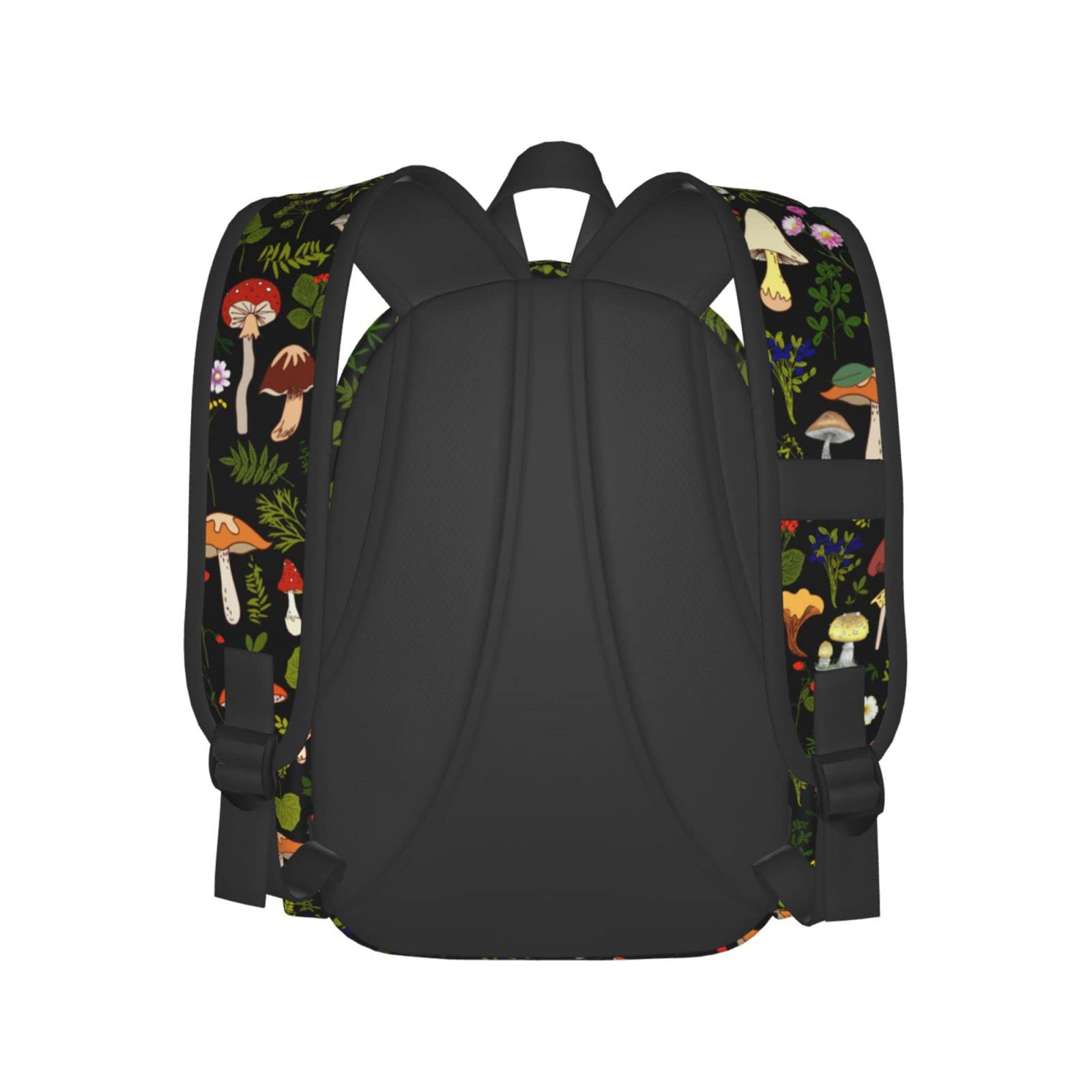 Mushrooms Fungi Nature Stylish Backpack With Adjustable Padded Shoulder Straps Daypacks For College Travel One Size