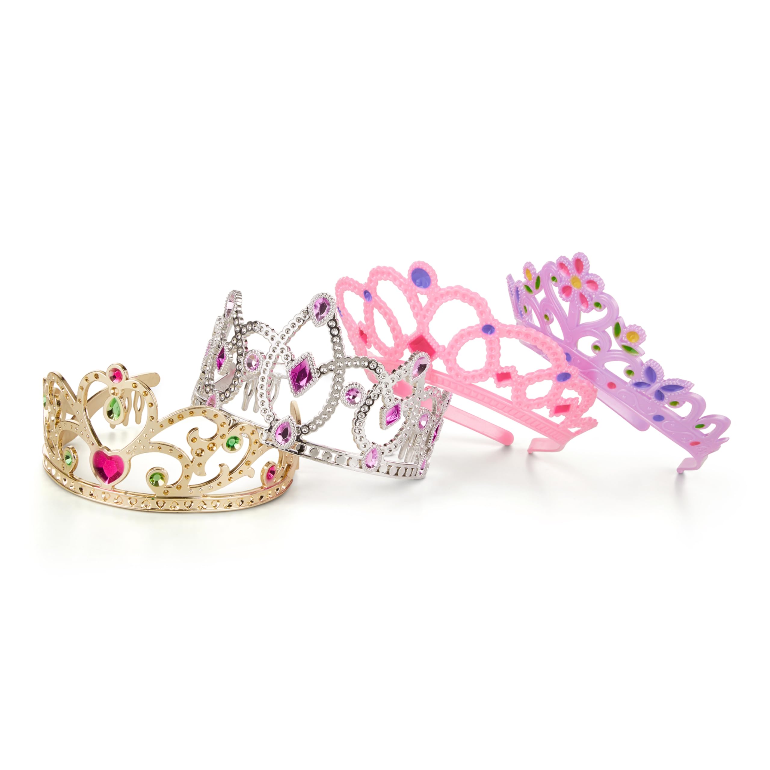 Melissa & Doug Dress-Up Tiaras for Costume Role Play (4 pcs)