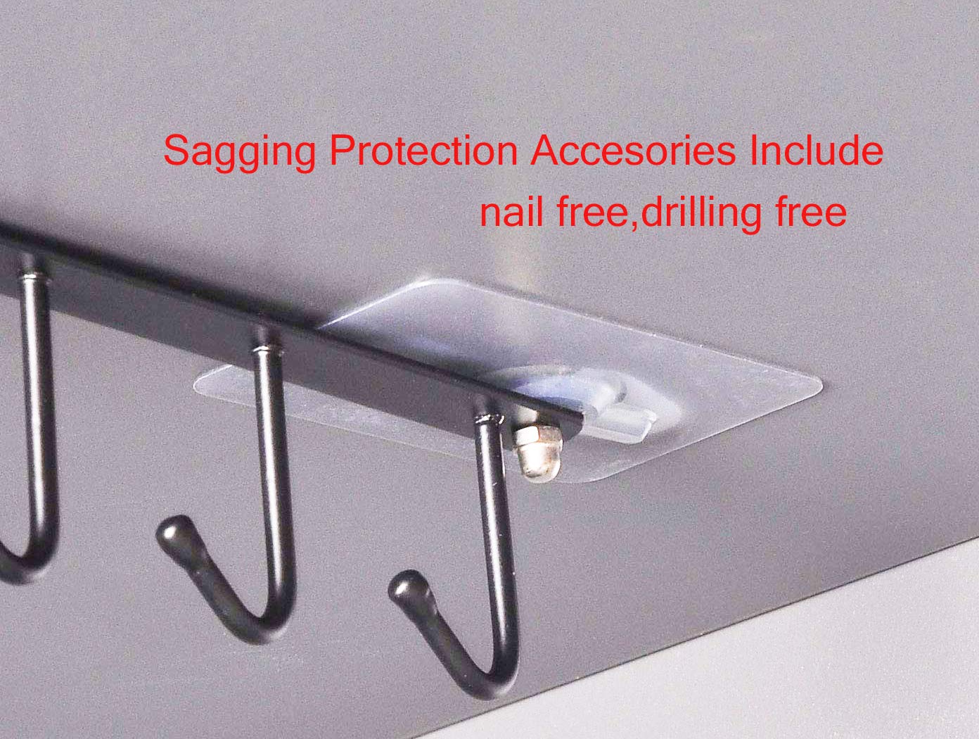 2pcs Mug Hooks Mug Holder Under Cabinet,BAIEUEJO Coffee Cups Holder Hanger no Drilling,Kitchen Utensil Hooks,Storage Hooks for Cups/Kitchen Utensils/Ties Belts/Scarf/Keys Storage (White)