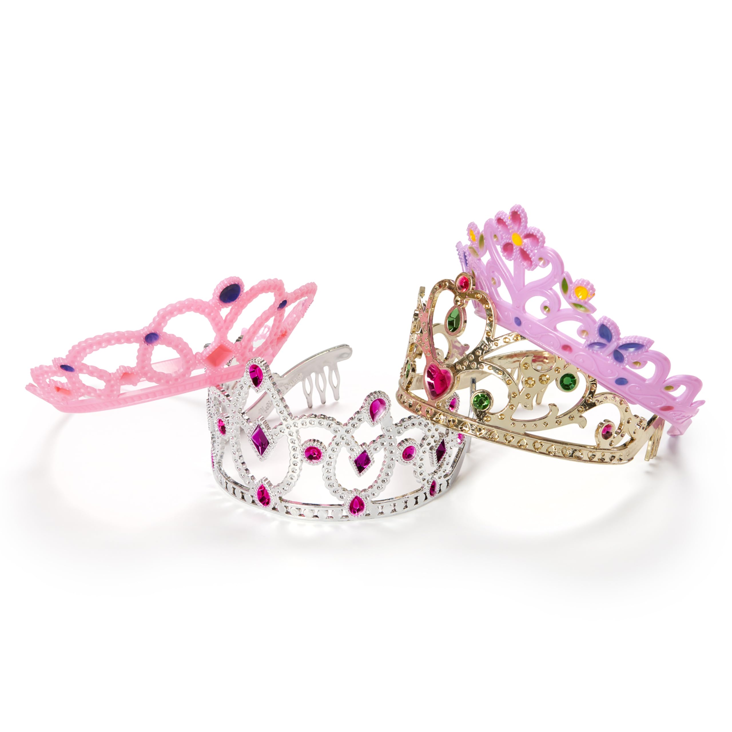 Melissa & Doug Dress-Up Tiaras for Costume Role Play (4 pcs)