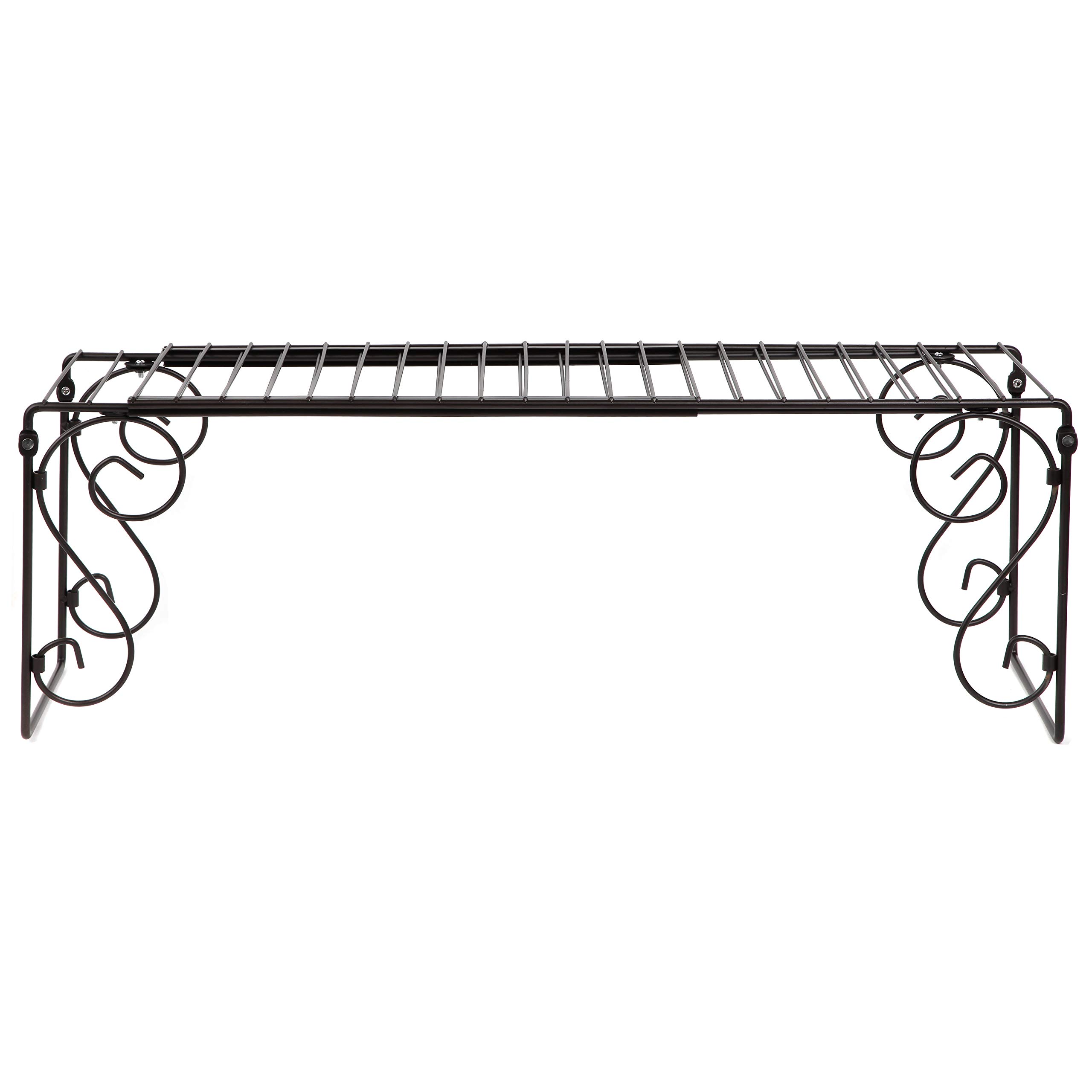 Trenton Gifts Kitchen Storage Sink Shelf Organizer, Expandable Wire Rack, Bronze