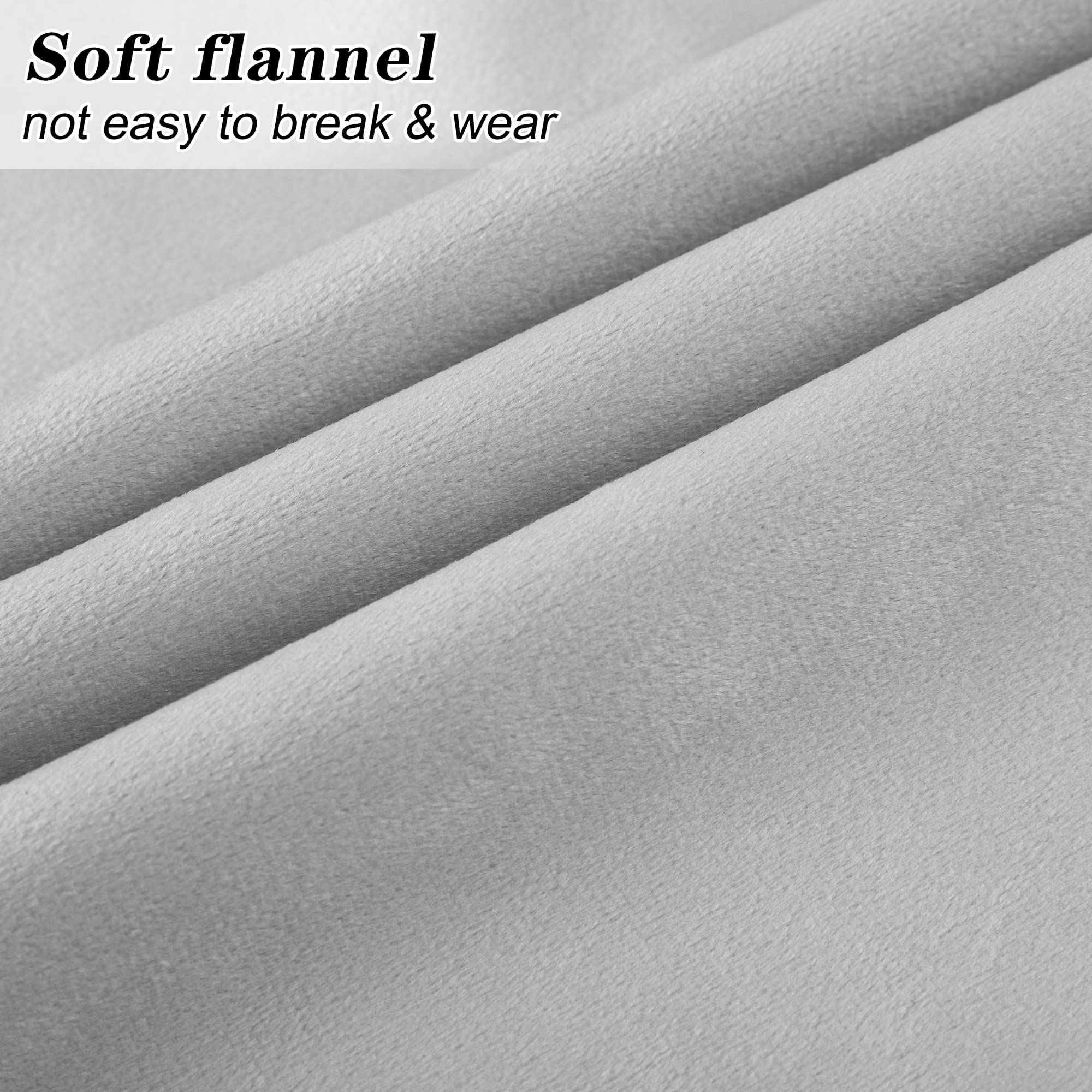 Kochorie 6 Pack Silver Storage Bags Anti Tarnish Storage Bag Fabric Cloth Bags with Diverse Sizes for Jewelry Silverware Protection Flatware Plate Tarnish, Grey