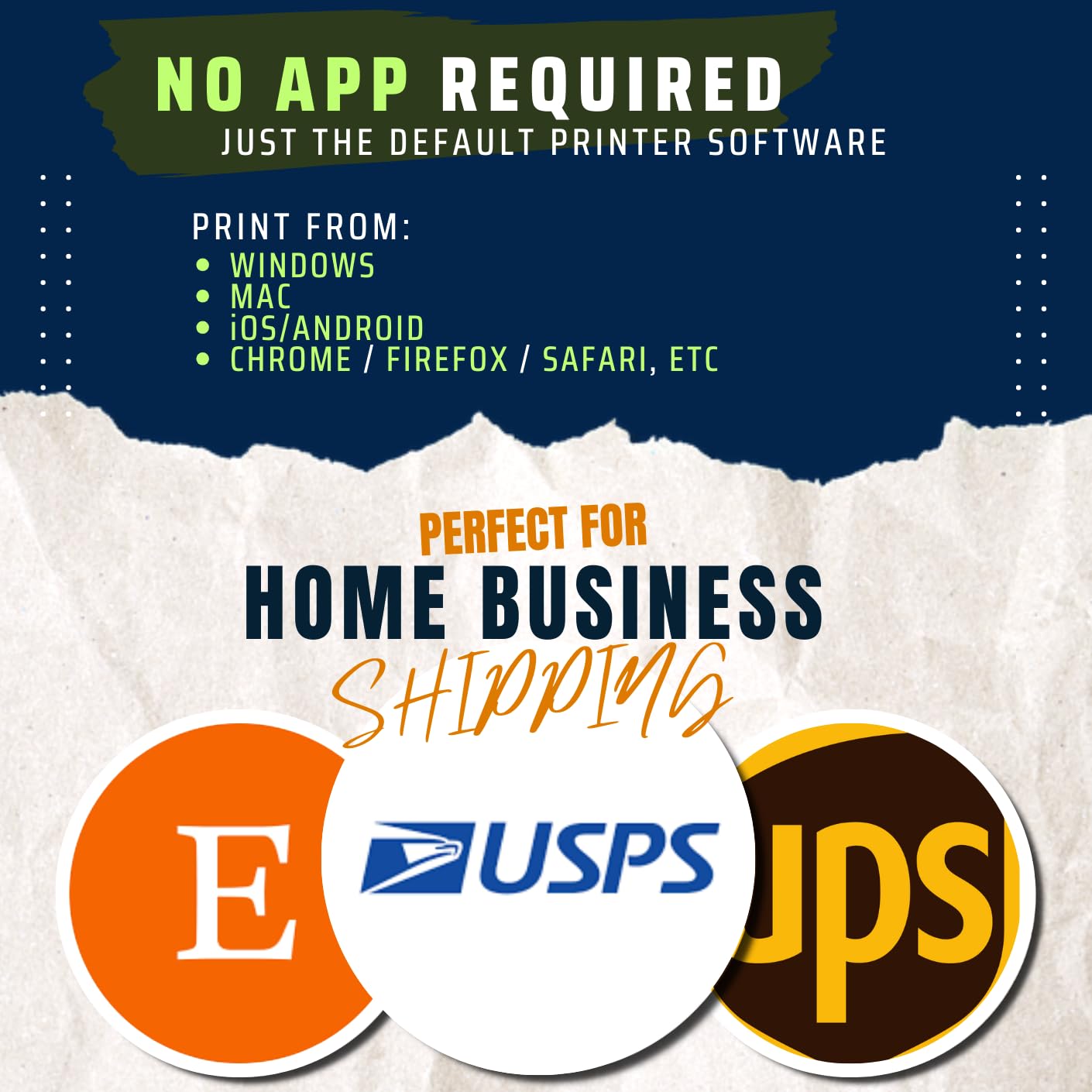 JETZAP Pre-Cut 4x6 Shipping Labels for Inkjet and Laser Printers - Just Load & Print - USPS UPS FedEx Multi-Purpose Adhesive Sticker Matte Opaque Smudge-Free Jam-Free Home Printer Compatible 120 Pack