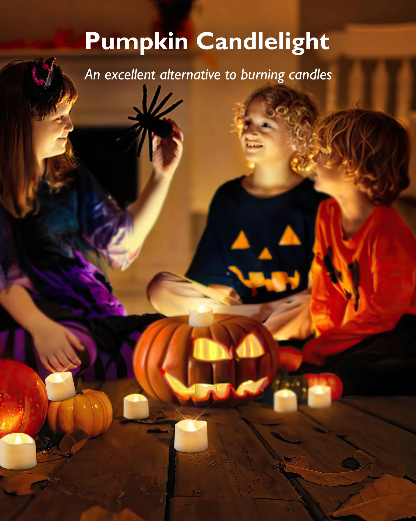 Homemory LED Tea Lights with Timer, Built-in 6 Hours Timer Tea Lights, Votive Candles Battery Operated, Flameless Candles with Timer, 1-2/5‘’Dia x 1-1/4''H, Pack of 12, Warm White Light, No Remote