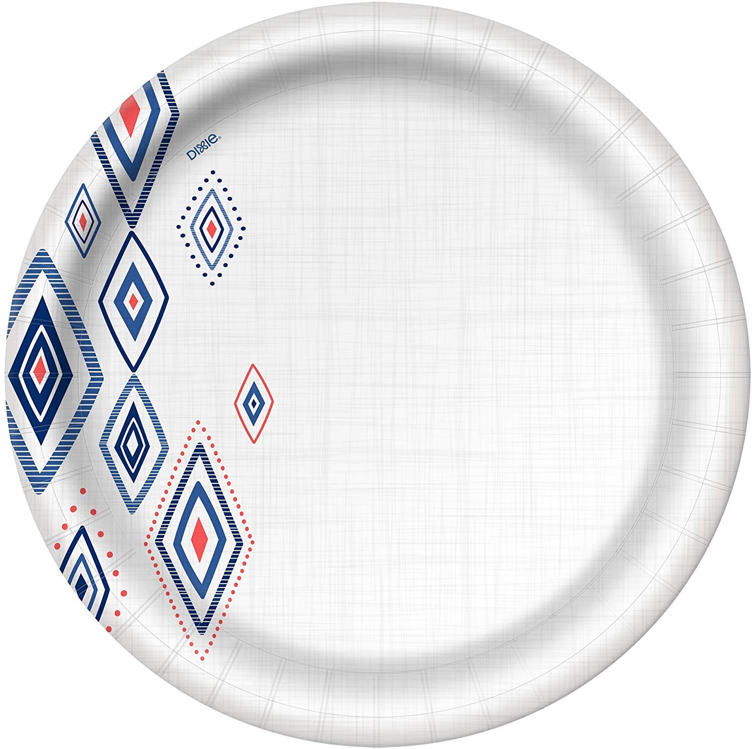 Dixie Paper Plates, 10 1/16 inch, Dinner Size Printed Disposable Plate, 44 Count (Pack of 5) , Packaging and Design May Vary