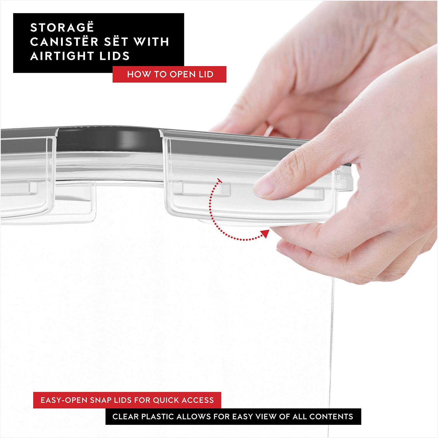 DWËLLZA KITCHEN Pasta Storage Containers for Pantry Airtight - 4 Pc Spaghetti Container Storage - Ideal for Spaghetti & Noodles, Kitchen Pantry Organization and Storage - Keeps Food Fresh & Dry