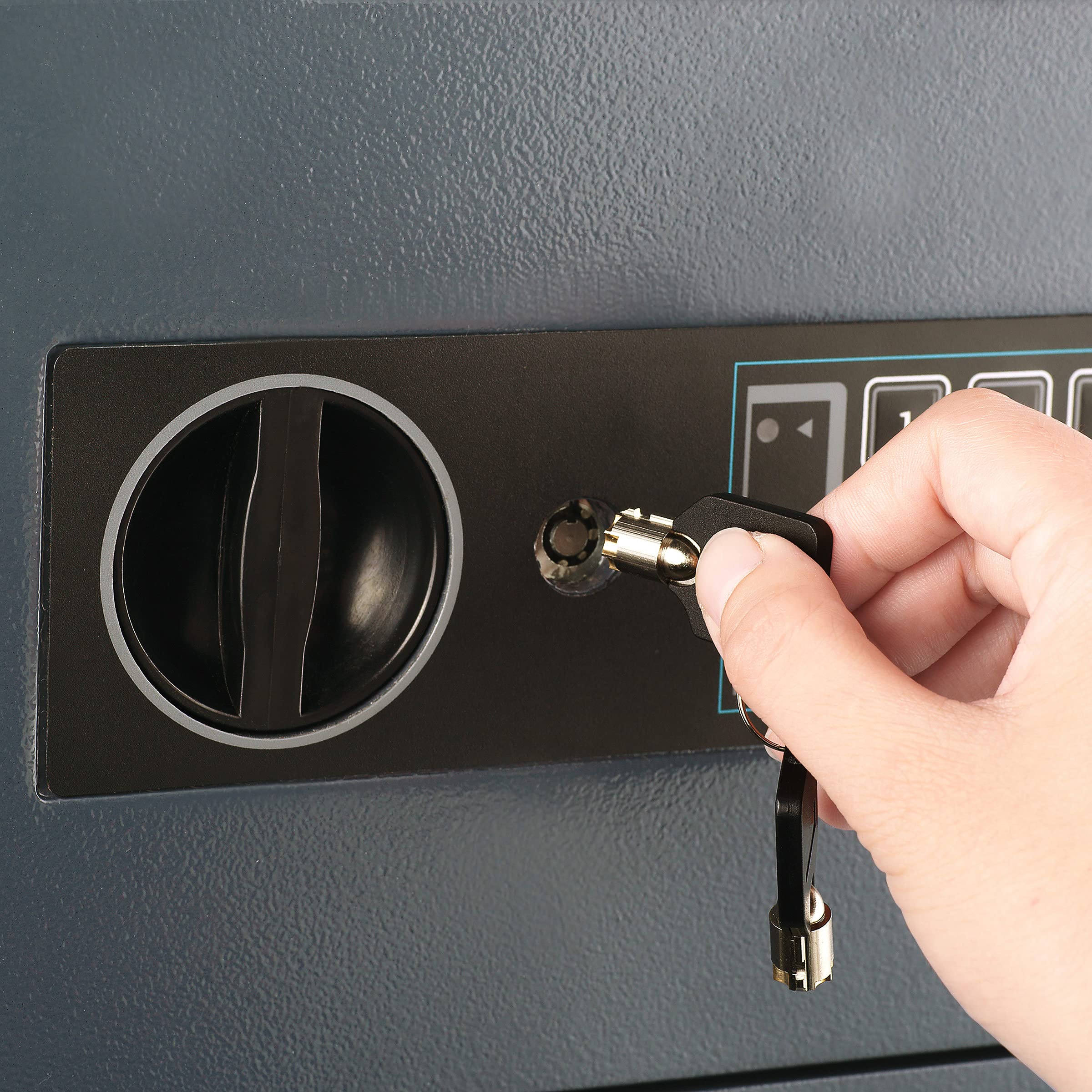 Drop Safe - Digital Safe Compact Steel Money Security Box with Keypad - Deposit Cash Easily – For Home or Business by Paragon Safe - Black