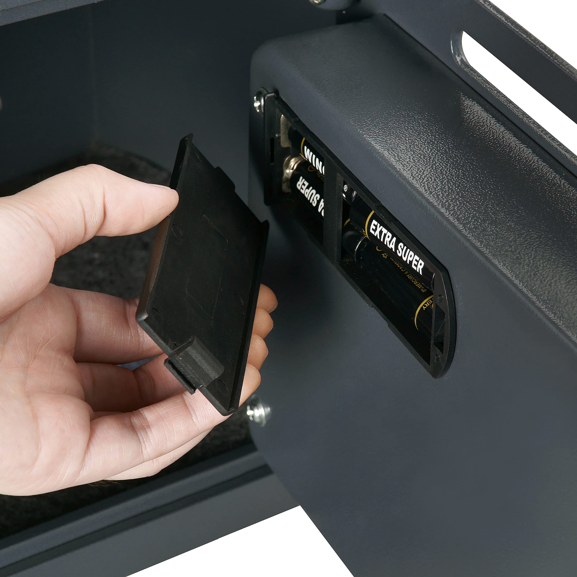 Drop Safe - Digital Safe Compact Steel Money Security Box with Keypad - Deposit Cash Easily – For Home or Business by Paragon Safe - Black
