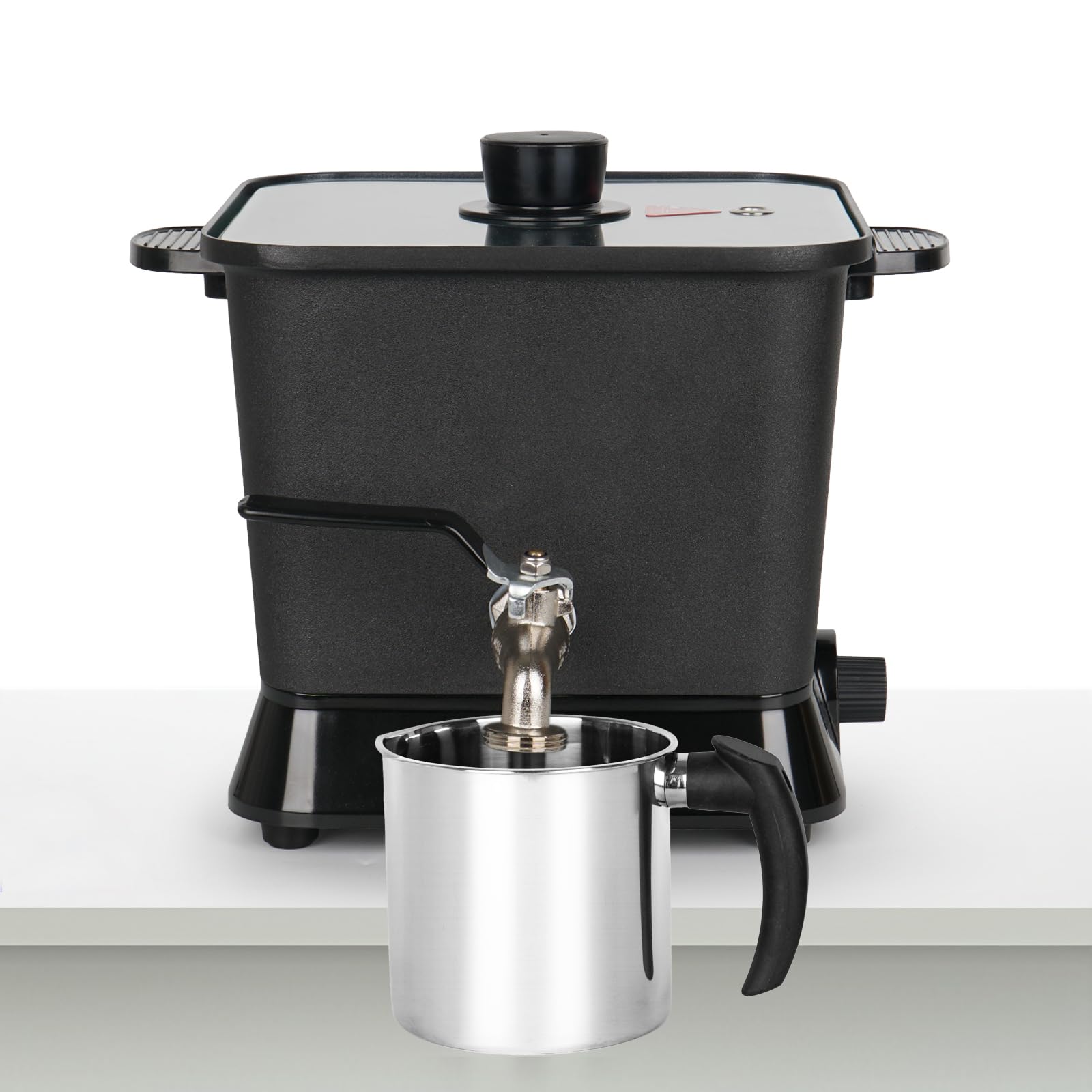 Byoowndiy Wax Melter for Candle Making, 150 oz Electric Candle Wax Melting Pot with Pour Spout and Temperature Controller