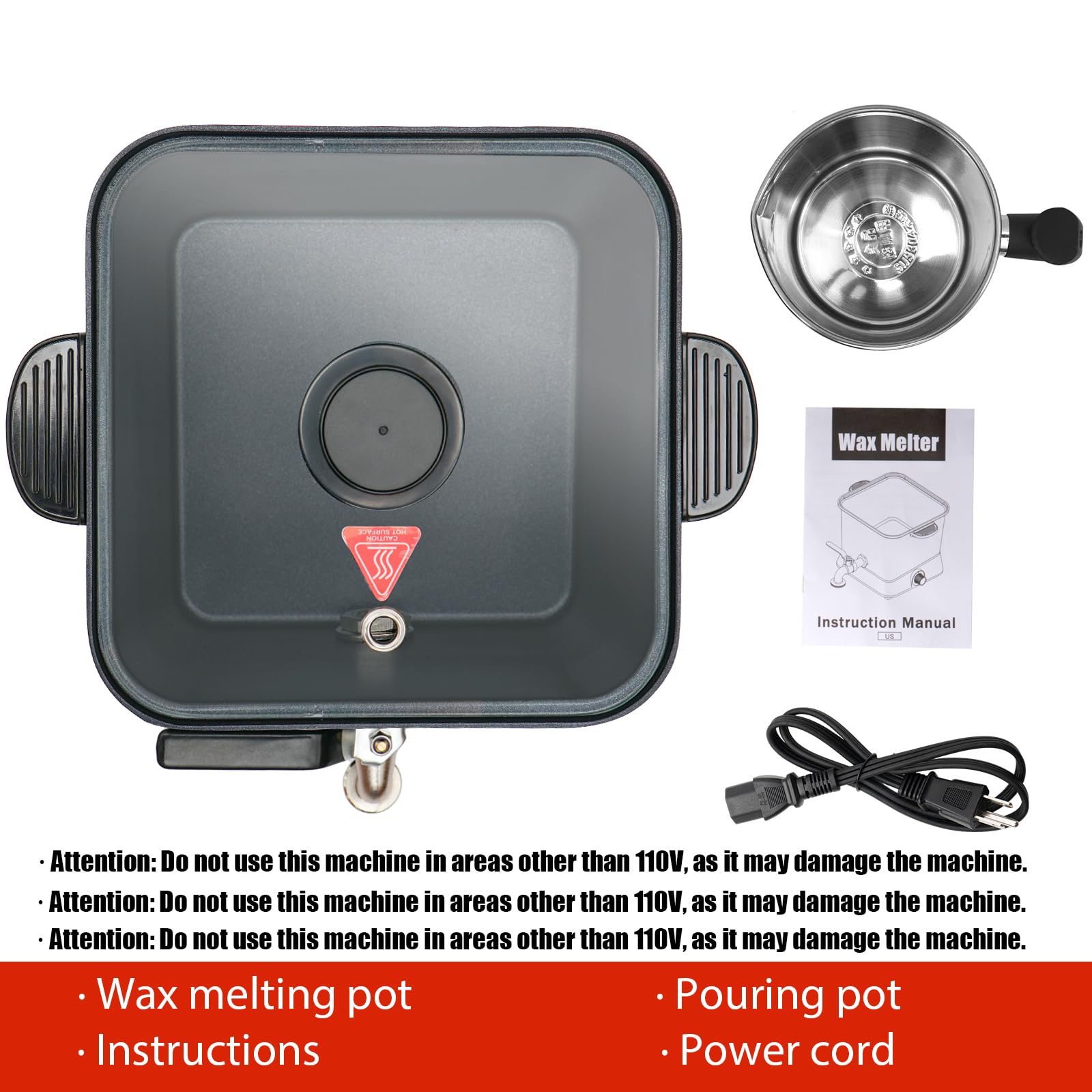 Byoowndiy Wax Melter for Candle Making, 150 oz Electric Candle Wax Melting Pot with Pour Spout and Temperature Controller
