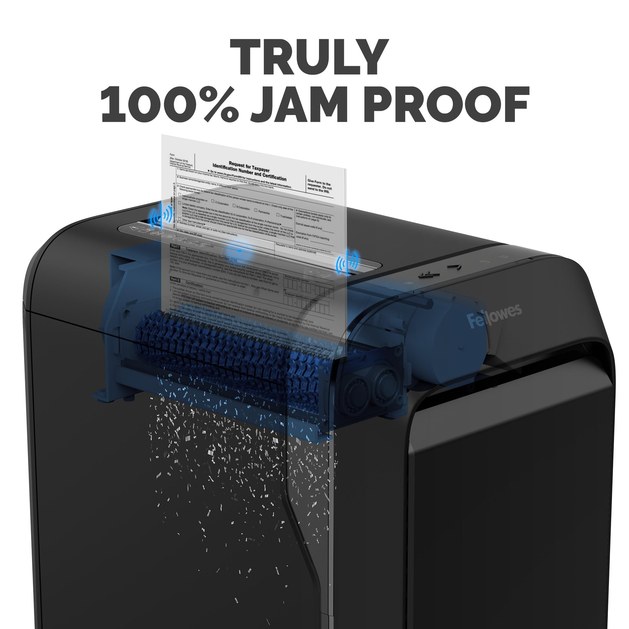 Fellowes LX22M 20 Sheet P-4 Micro-Cut, Heavy Duty Paper Shredder for Office, 100% Jam Proof (Black)