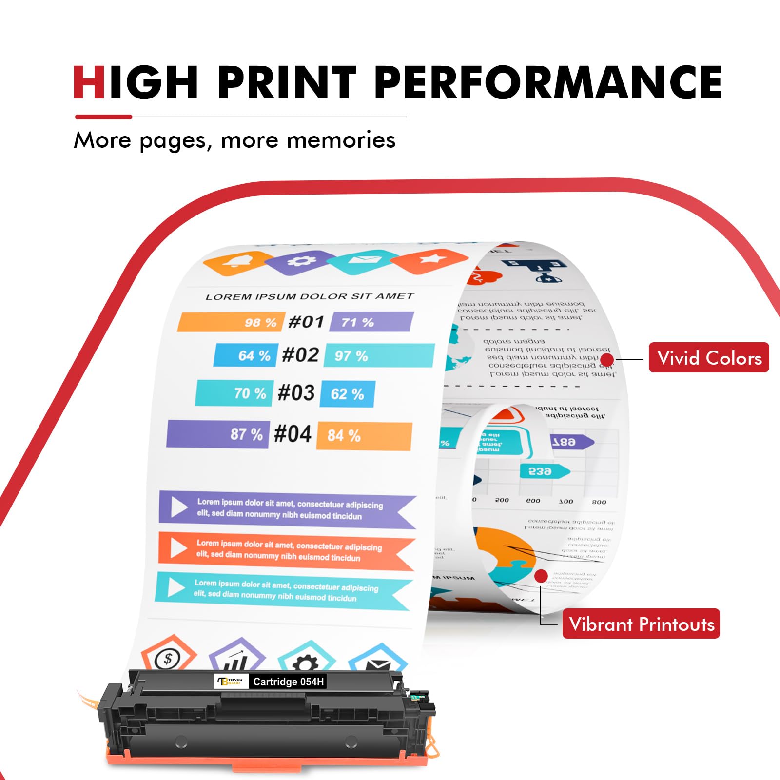 Toner Bank Compatible 054 Toner Cartridge Replacement for Canon 054H 054 CRG054H Color ImageCLASS MF644Cdw MF642Cdw LBP622Cdw MF641Cw MF644 MF642 High Yield Printer Black Ink 2-Pack