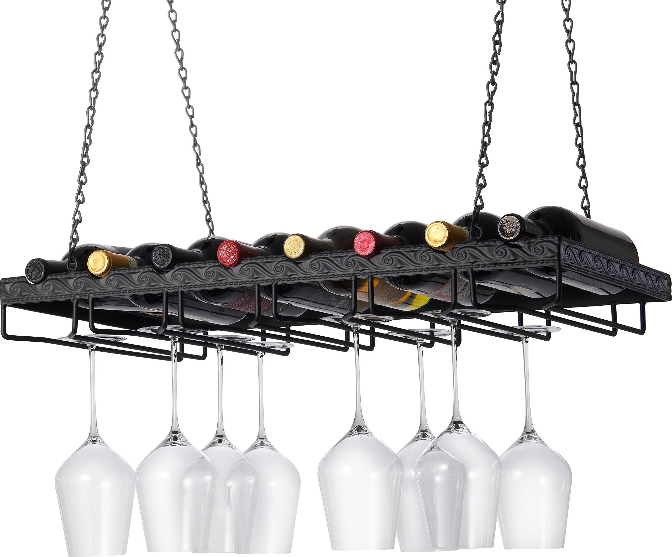 Wine Enthusiast Metal Hanging Wine Glass Rack