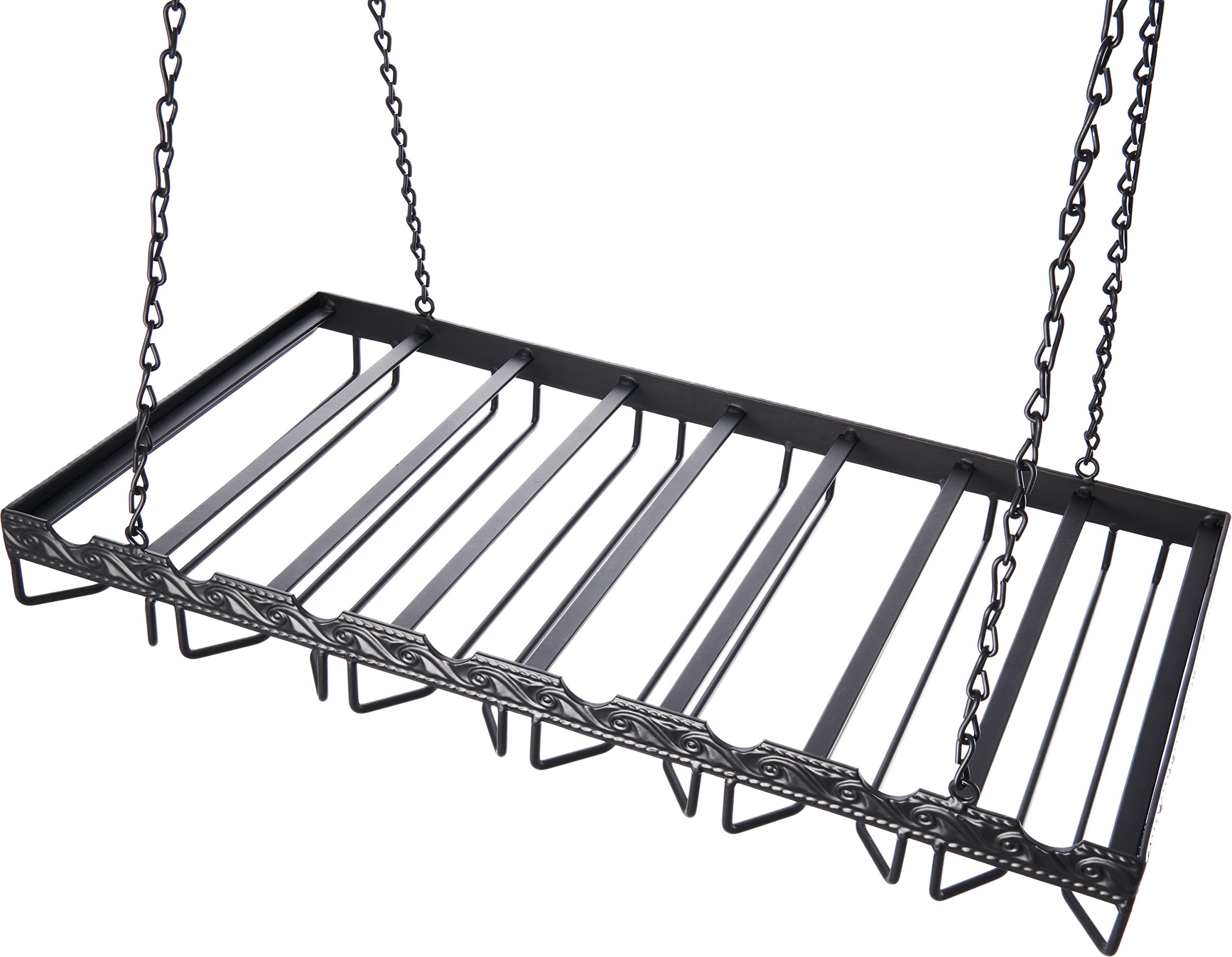 Wine Enthusiast Metal Hanging Wine Glass Rack