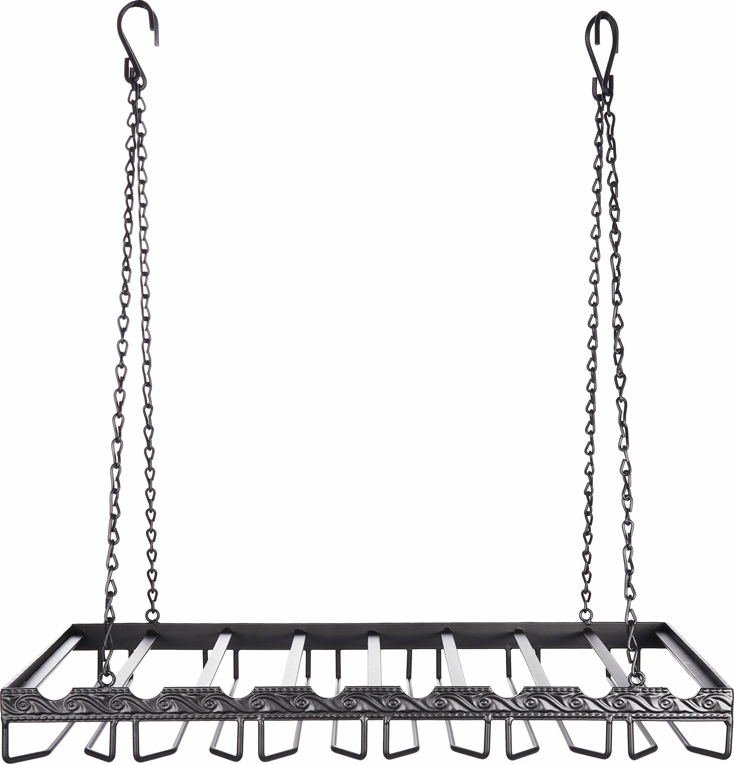 Wine Enthusiast Metal Hanging Wine Glass Rack