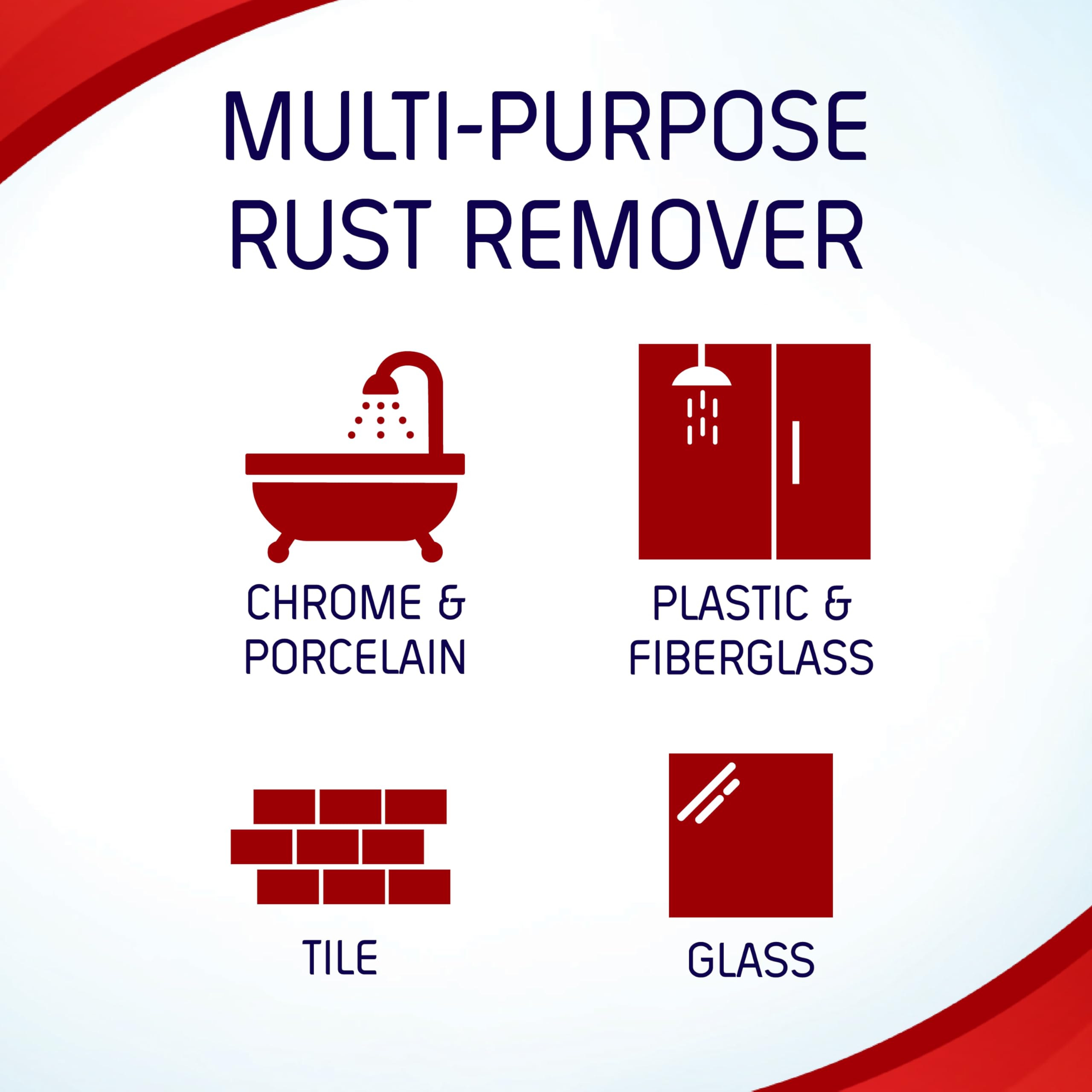Iron OUT Spray Gel Rust Stain Remover, Remove and Prevent Rust Stains in Bathrooms, Kitchens, Appliances, Laundry, Outdoors, white