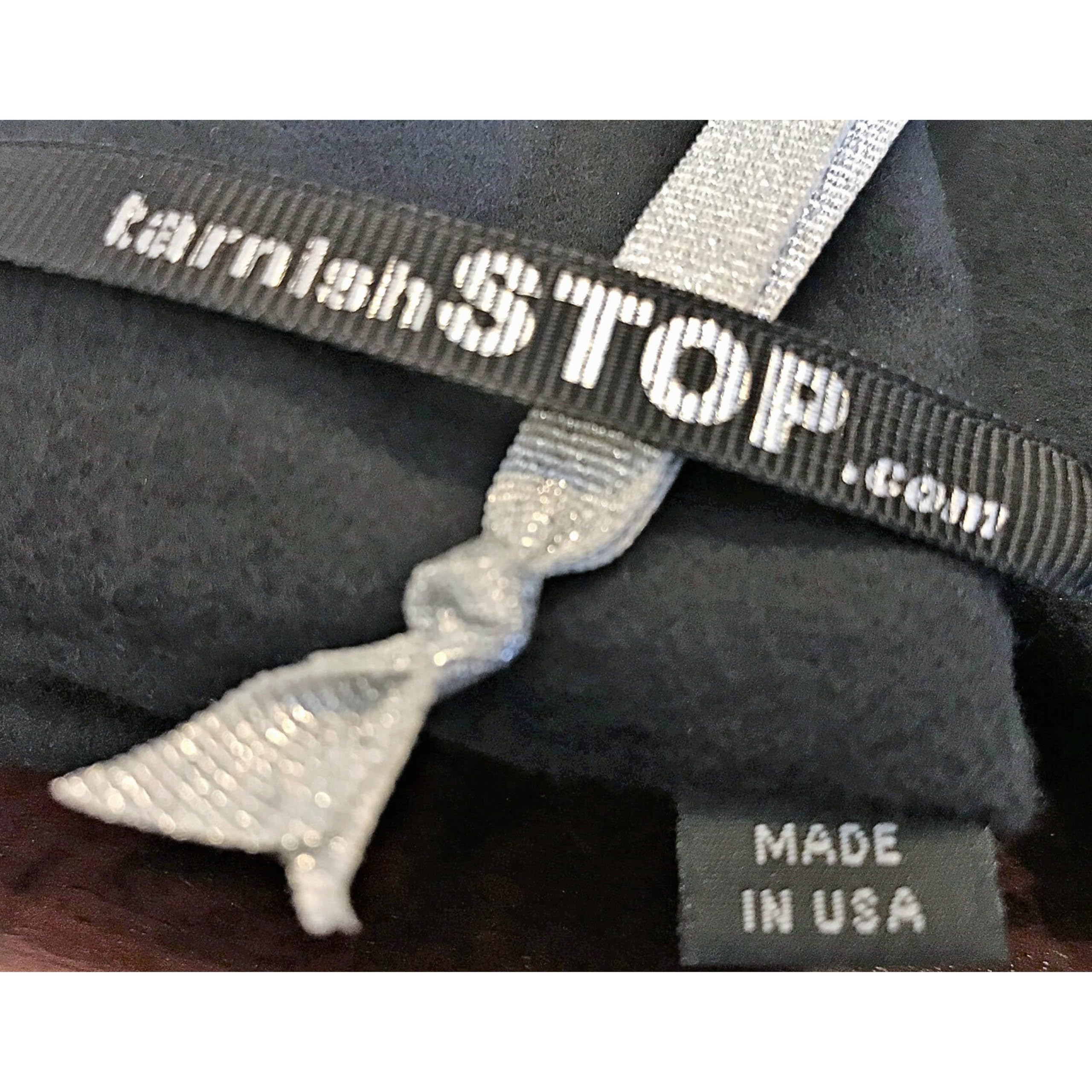 TarnishSTOP, USA Made, 13"x10β, Luxury Anti-Tarnish Cloth Bag for Silver Storage, Silverplate, Sterling, Flatware, Jewelry - Keep Polished Silver Gleaming - Highest Quality & Rich Tuxedo BLACK Design
