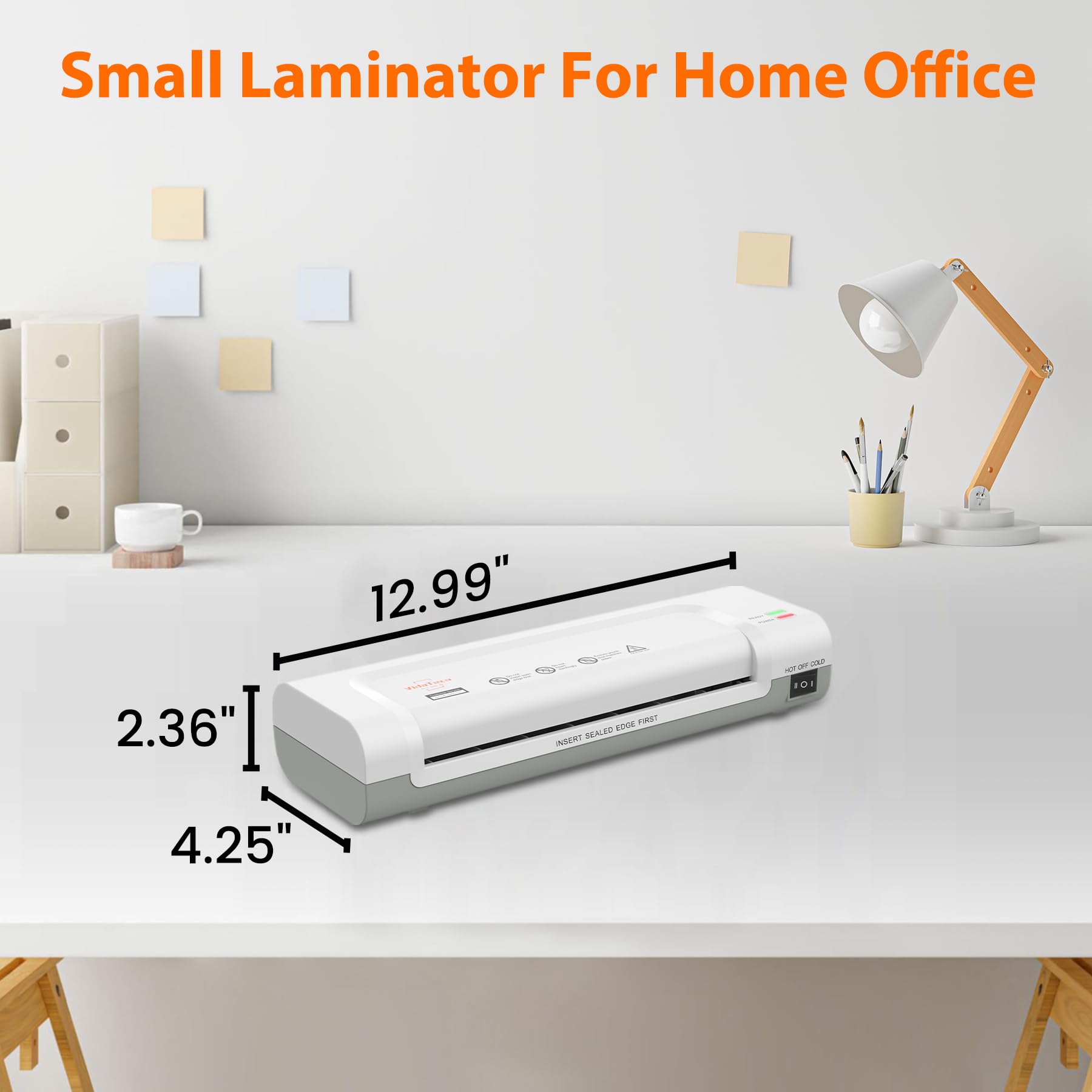 Laminator Machine,VidaTeco 9-inch Thermal Laminator with Laminating Sheets 20 pcs,Laminating Machine with 2-Min Faster Preheat,Small Personal Lamination Machine with Patented Roller for Teacher,Home