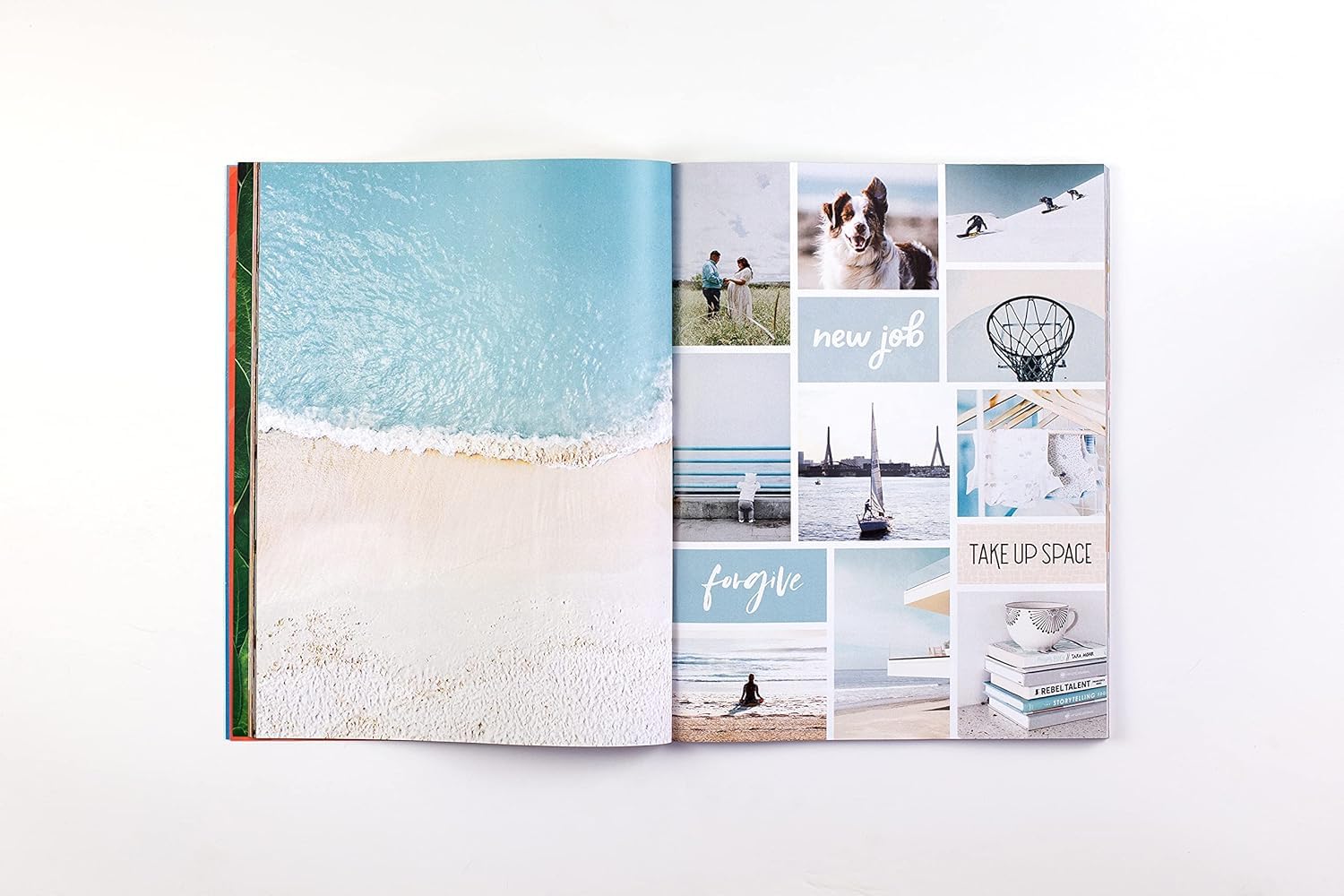 Free Period Press Vision Board Book, 700+ Words & Images in All Categories, for Visualizing Your Life Goals & Dreams, Playful, Stylish and Diverse Pictures for Collage Making & Scrapbooking