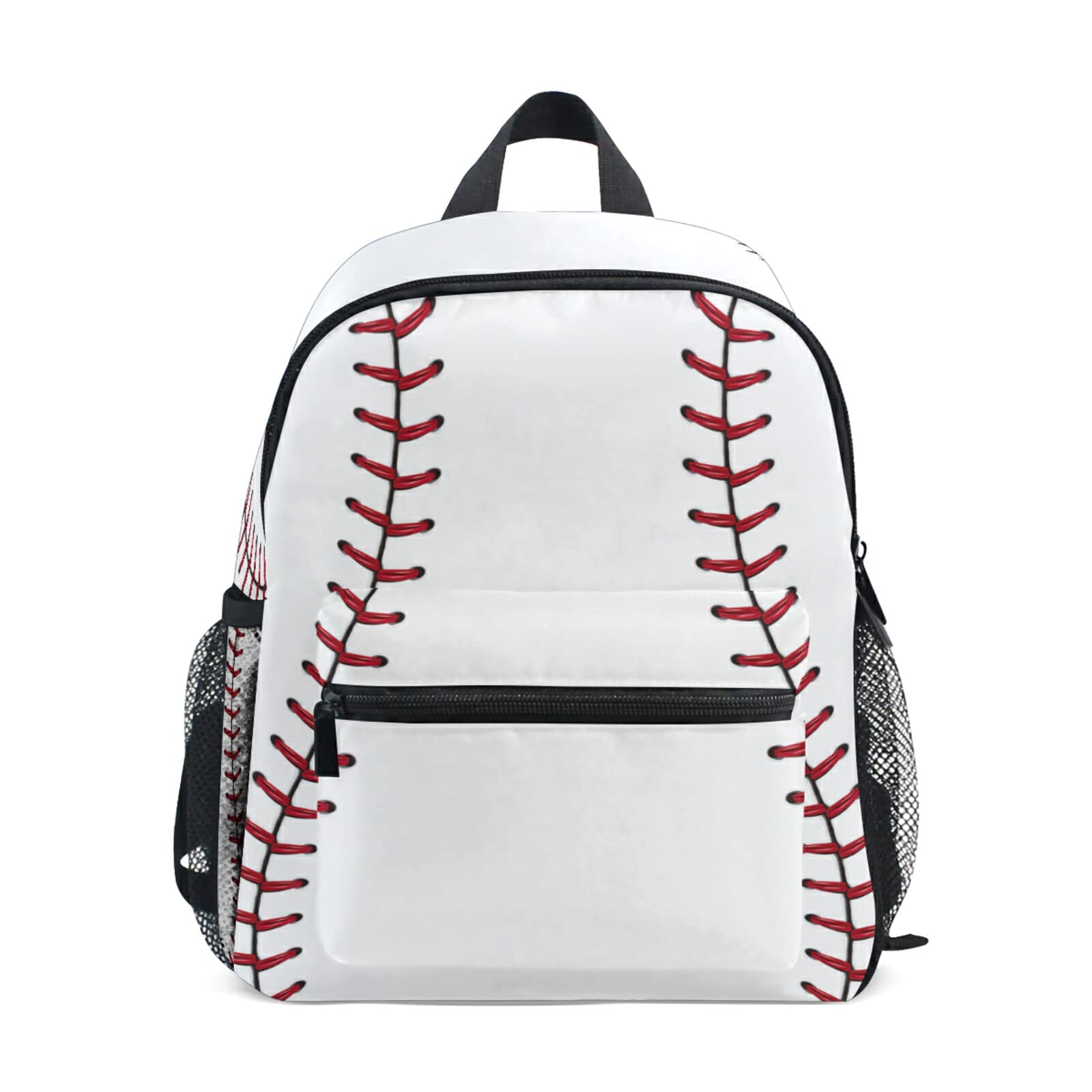 AUUXVA Baseball Lace Sport Ball Kids Toddler Backpack for Men Women, Preschool Shoulder Bag School Bookbag Backpack for Boy Girls Student Baby Diaper Bag Nursery Bag
