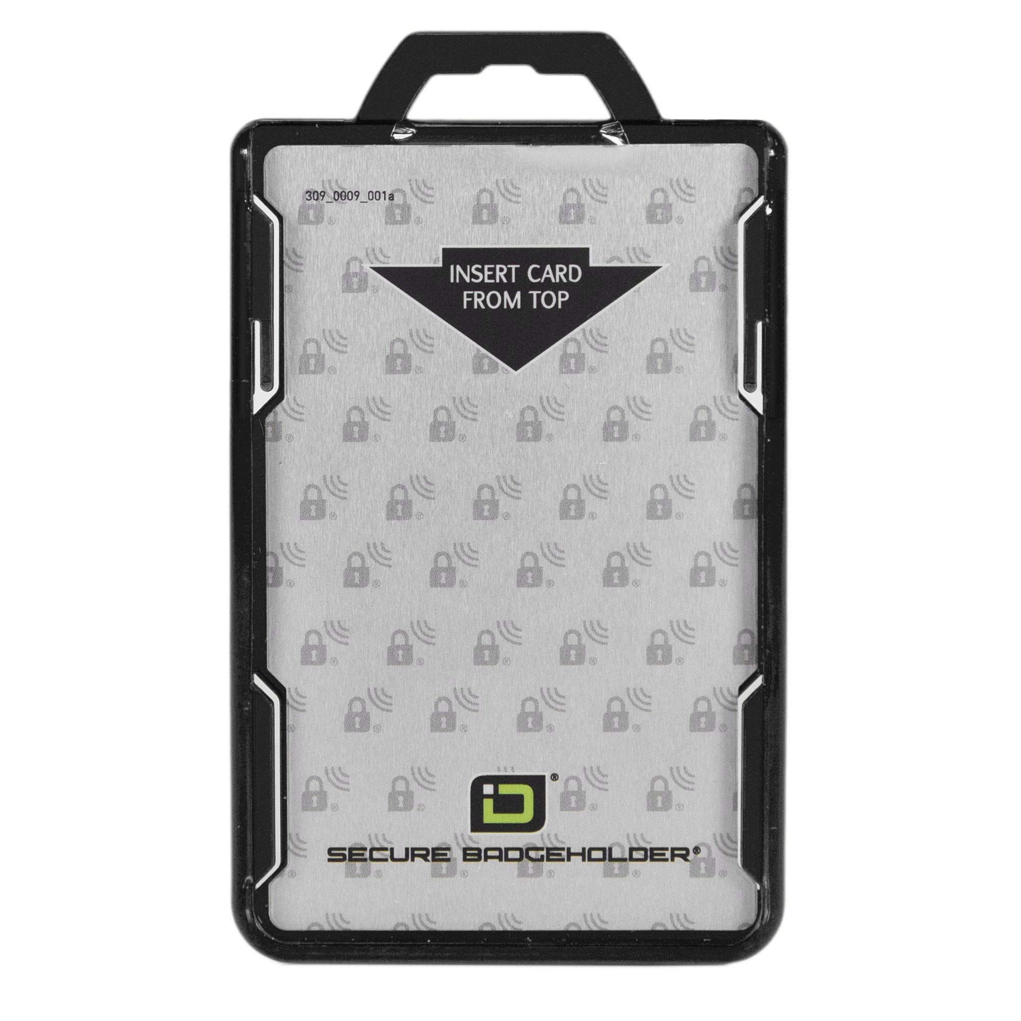 ID Stronghold - RFID Blocking Secure Badge Holder - Duolite 2 Card ID Holder - Poly Carbonate - Heavy Duty Hard Plastic ID Badge Holder - USA Molded and Assembled - FIPS 201 Approved - Black