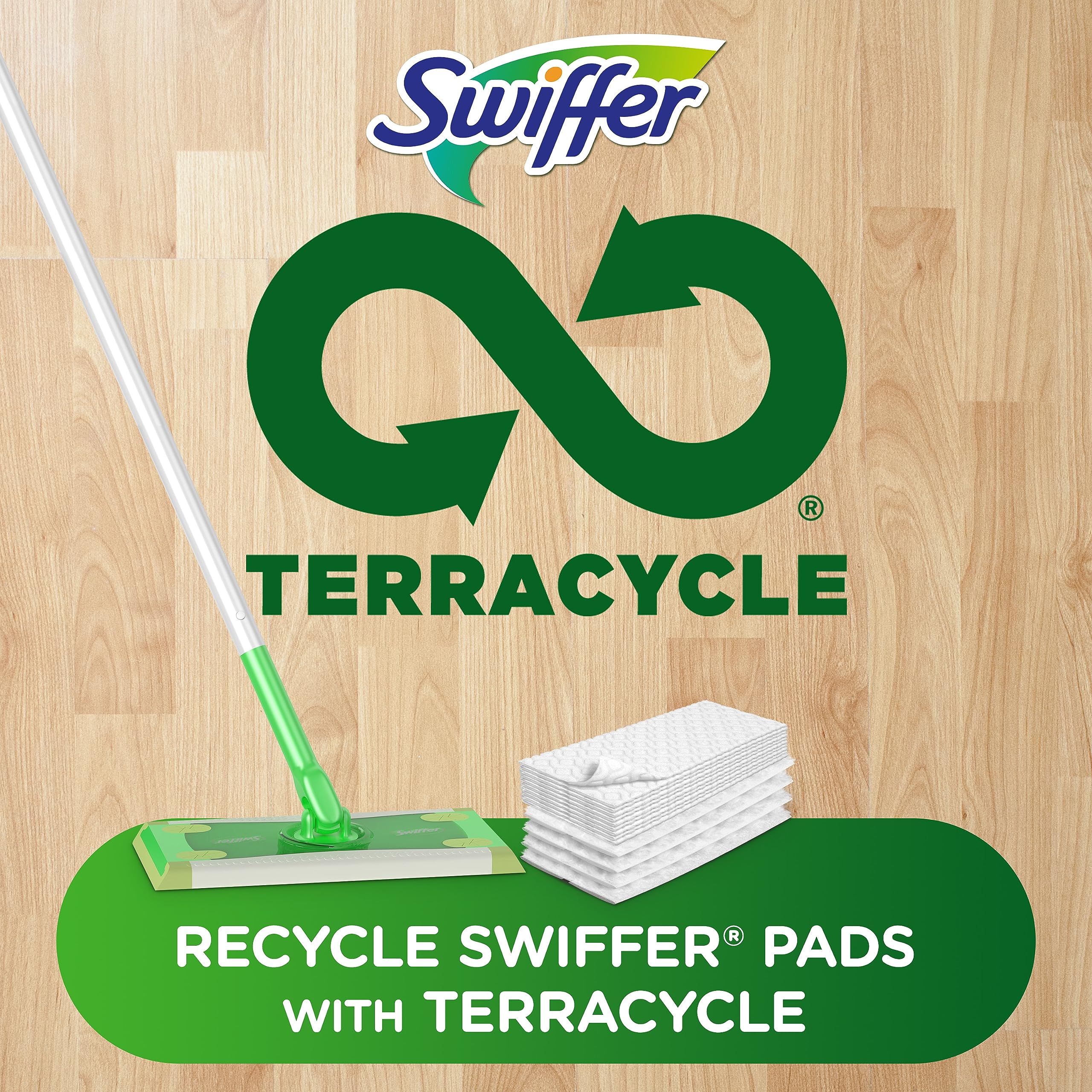 Swiffer Sweeper Dry Sweeping Pad, Multi Surface Refills for Dusters Floor Mop with Febreze Lavender Scent, 52 Count