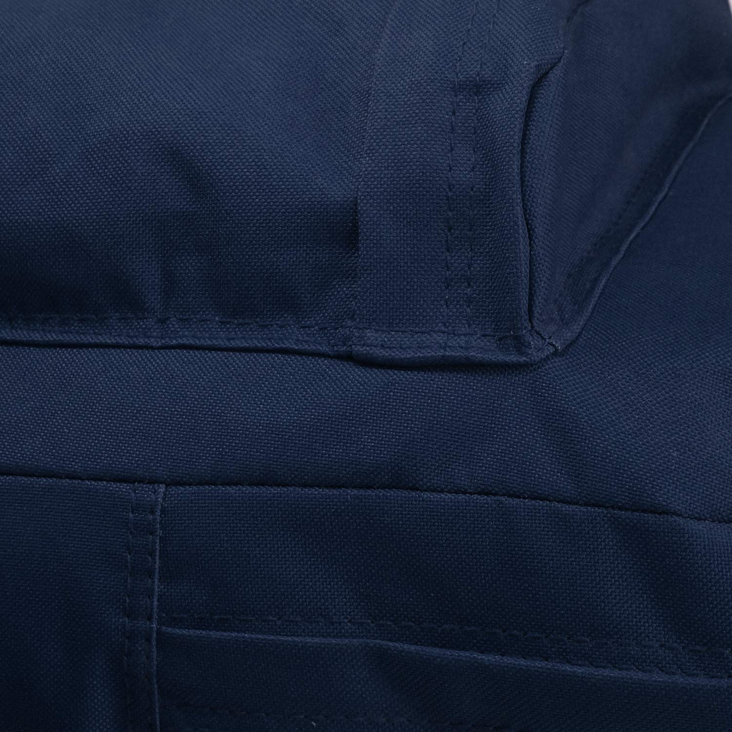 K-Cliffs Basic Backpack Classic Simple School Book Bag Student Daily Daypack 18 Inch Navy 18"x13"x16"