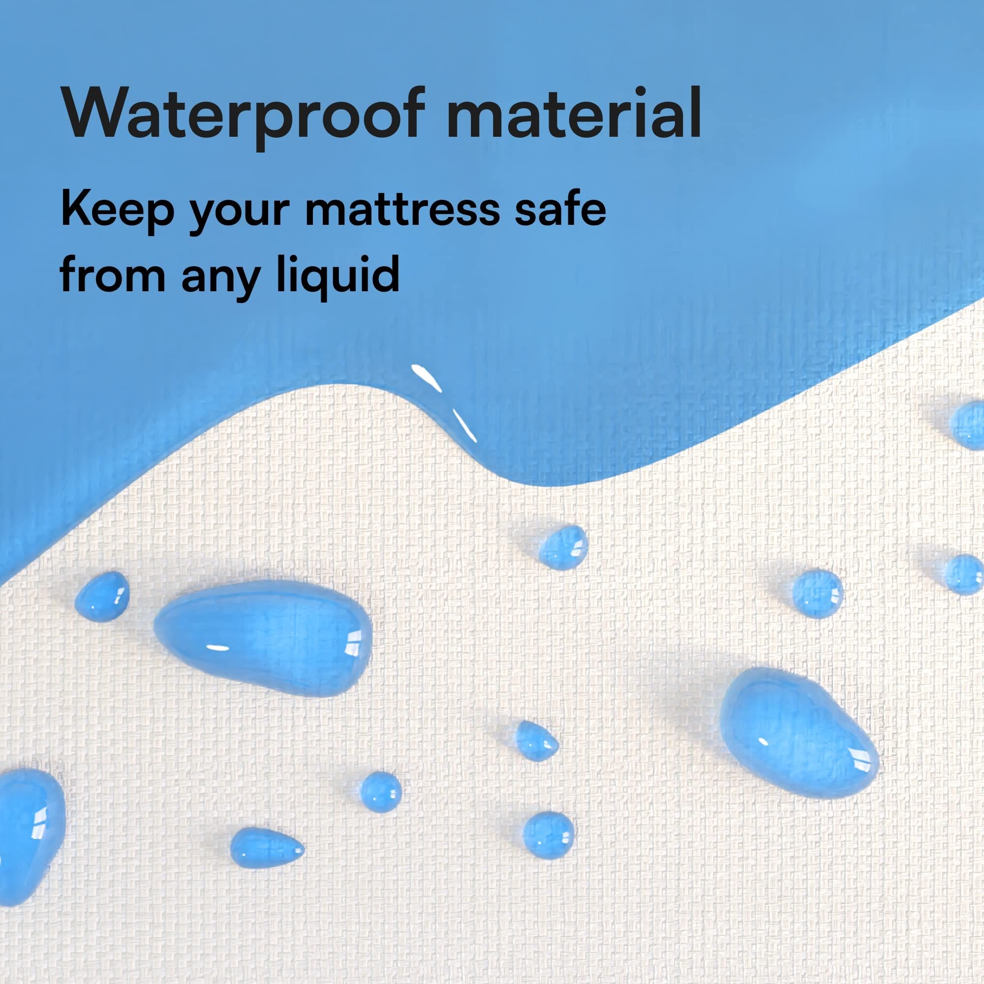 Waterproof Mattress Protector Twin Jersey Knit Deep Pockets 39x75 Size Breathable Noiseless 8-20Inches Bed Smooth Jersey Mattress Pad Cover Fully Fitted Ultra Thin