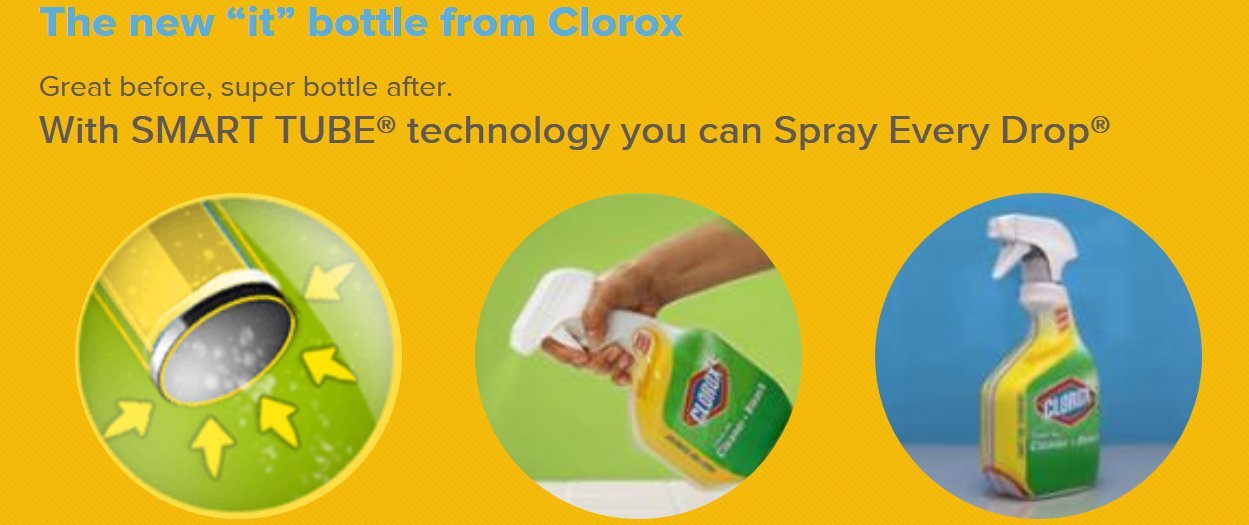 Clorox Clean-Up Bleach Cleaner Spray Value 24 Fl Oz (Pack of 3)