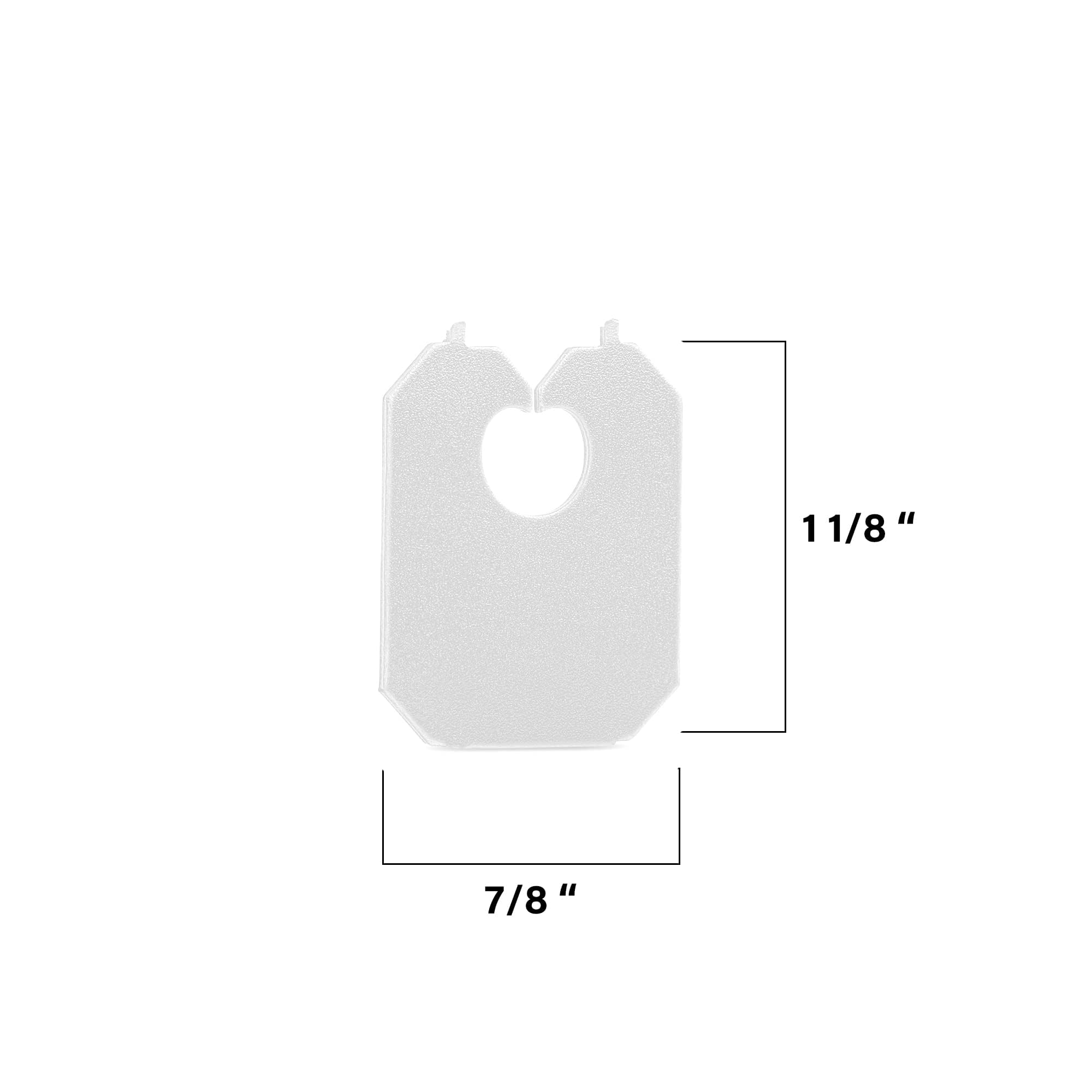 Disposable White Plastic Bread Clips 7/8 x 1 1/8 inches Keep Your Food Fresh After Opening by MT Products (100 Pieces)